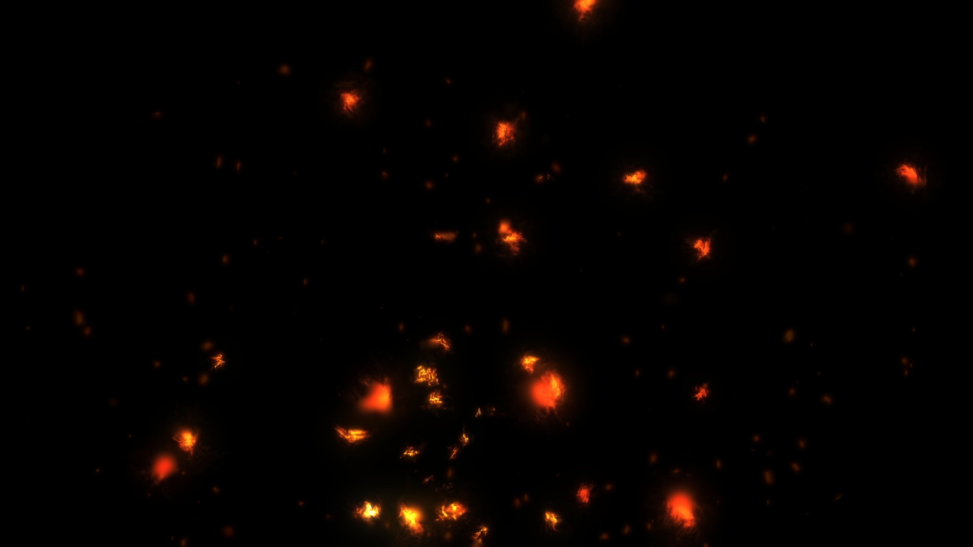Burning Fire Particles Overlay Effect Black Screen Video Background 4K ...