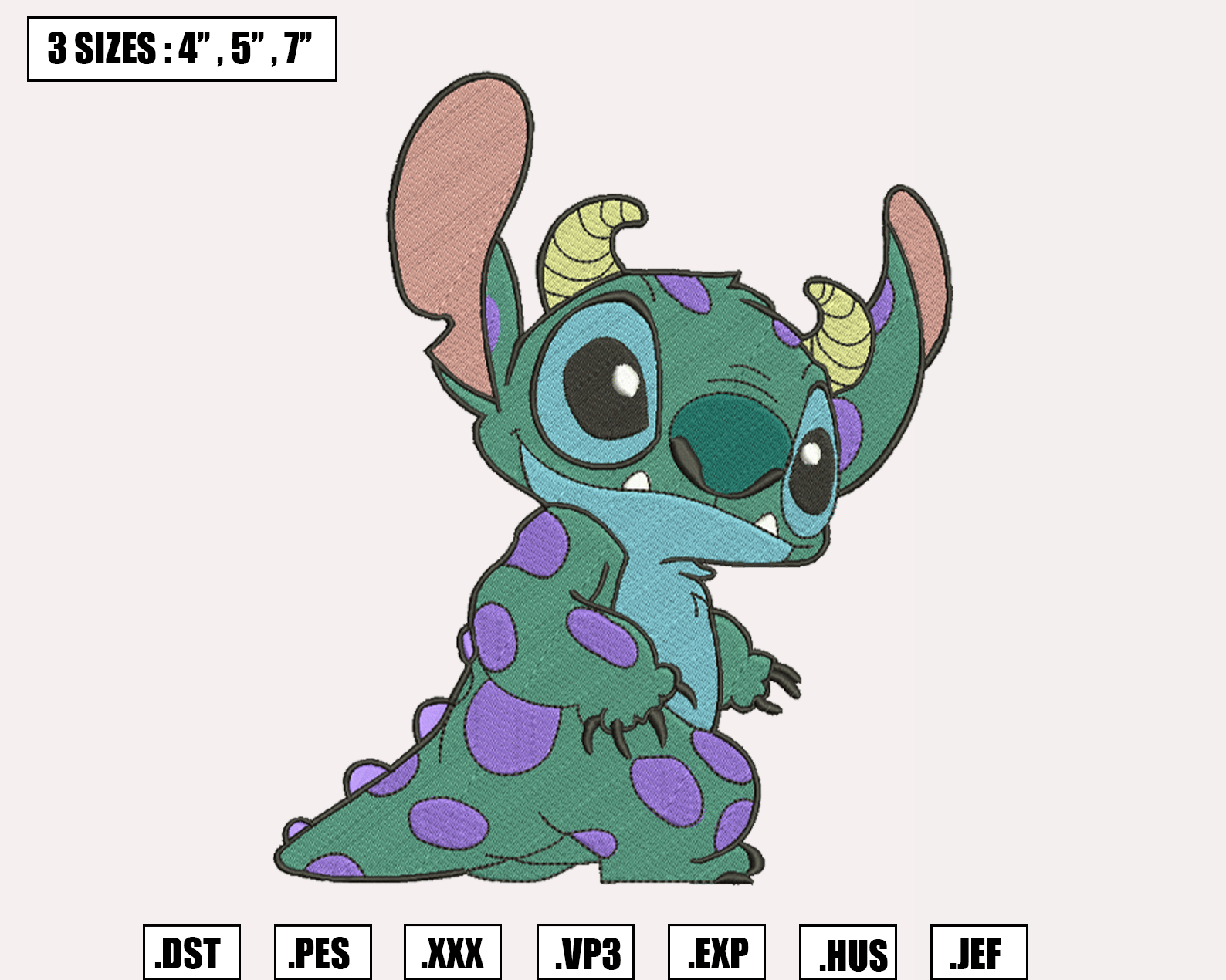 Stitch Embroidery Design, Lilo And Stitch Embroidery Machine Designs ...