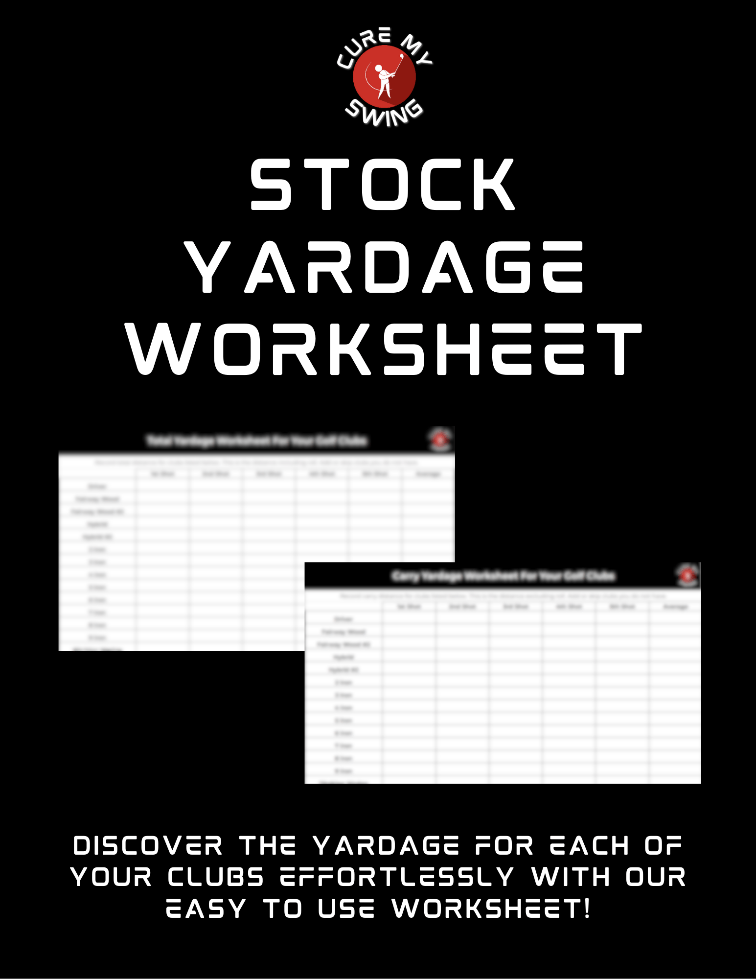 Stock Yardage Worksheet