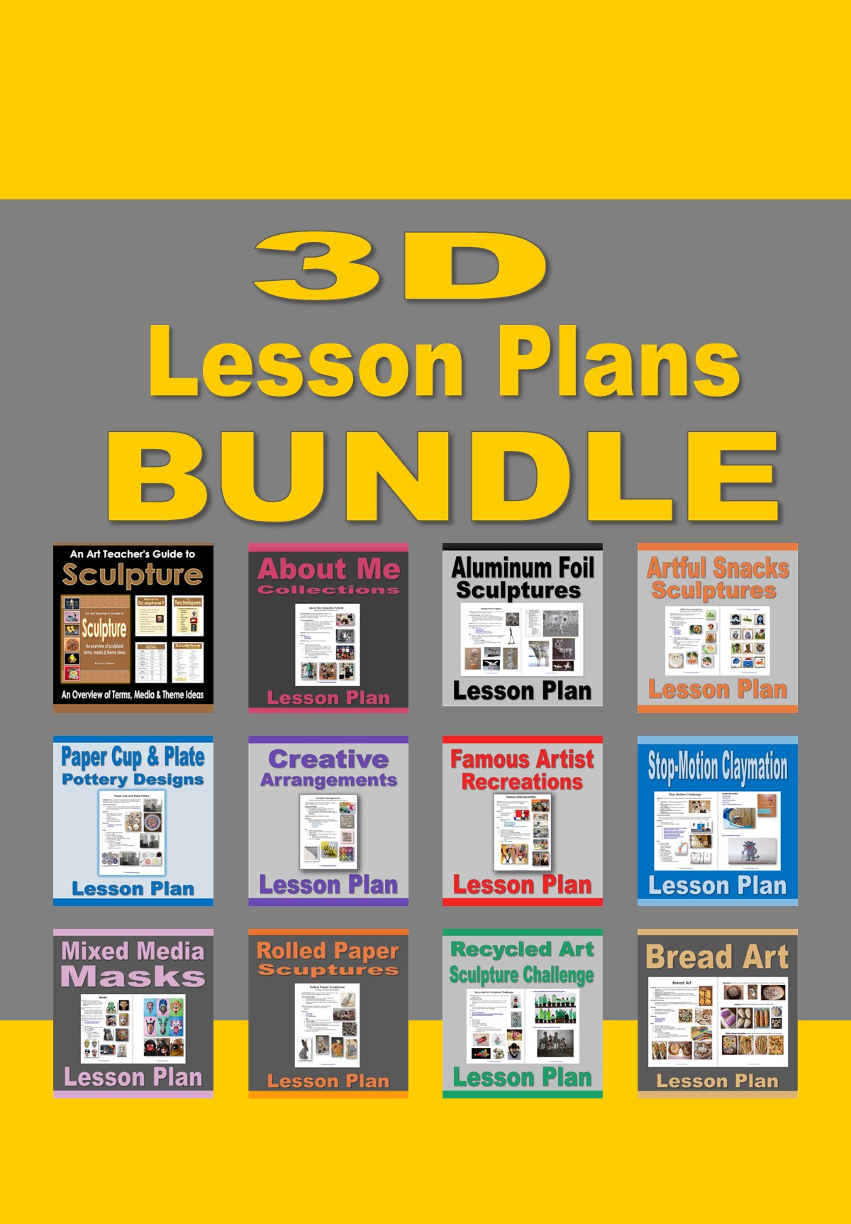 3D Sculpture Lesson Plan BUNDLE - Payhip