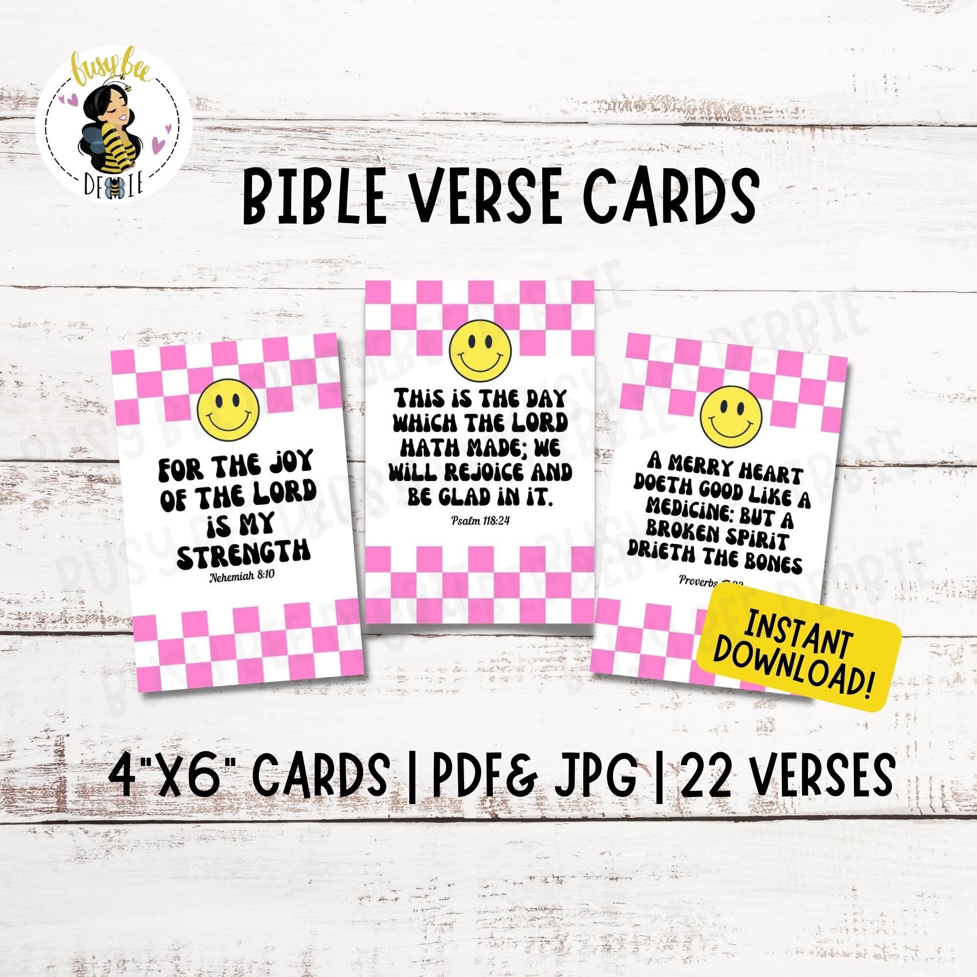 Printable Scripture Affirmation Card | Bible Verse Cards | Bible Memory ...