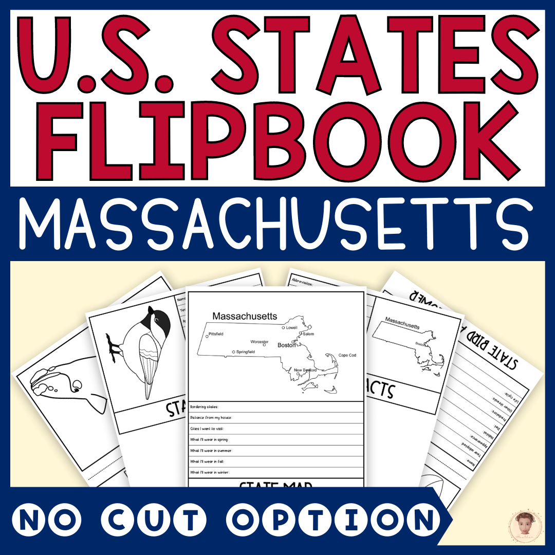 Massachusetts State Flipbook | Capital, Bird, Flower, Flag, Animal ...