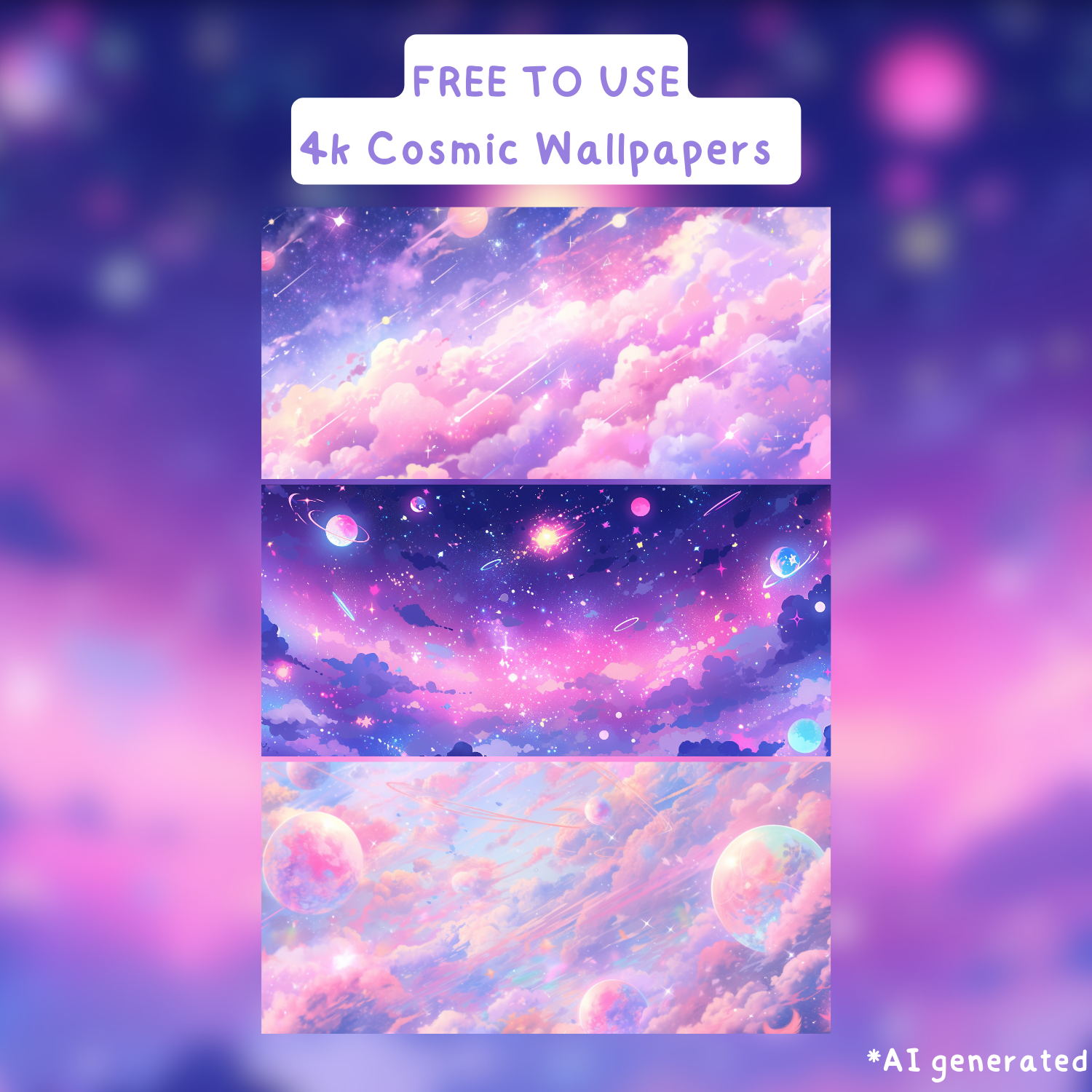 Cosmic Wallpaper set 1 - Payhip