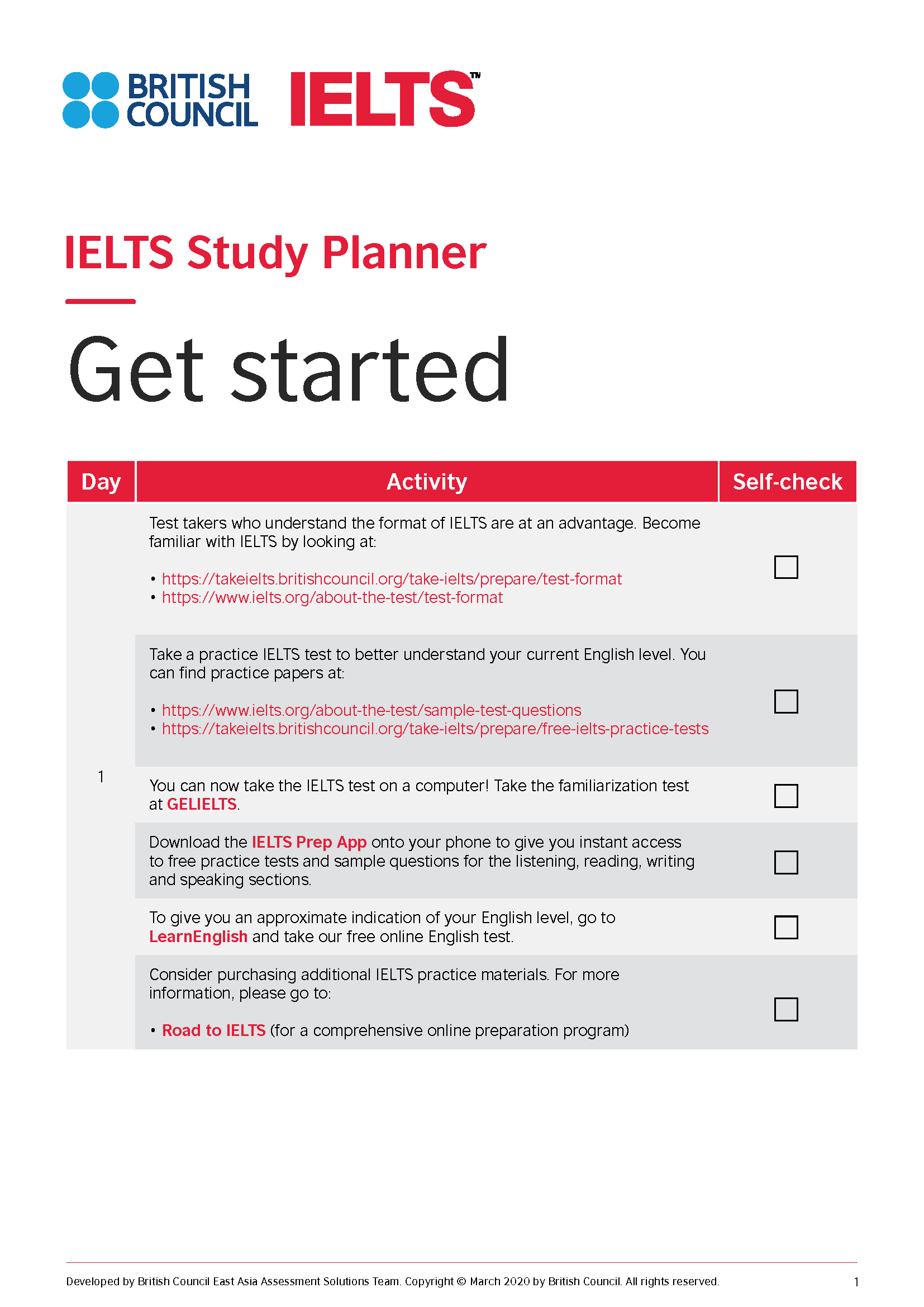 IELTS Study Planner PDF (Free) - Payhip