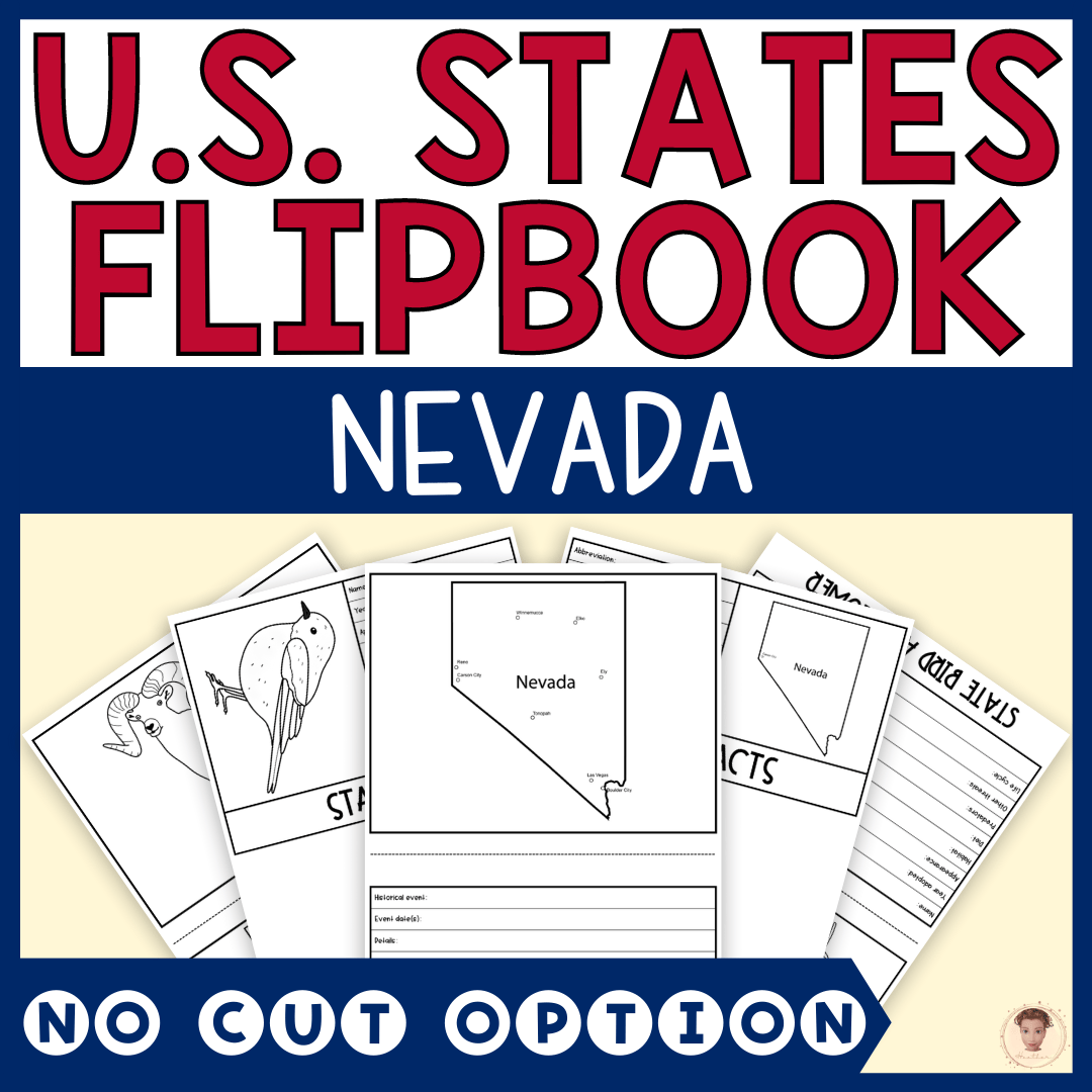 Nevada State Flipbook | Capital, Bird, Flower, Flag, Animal | State Symbols