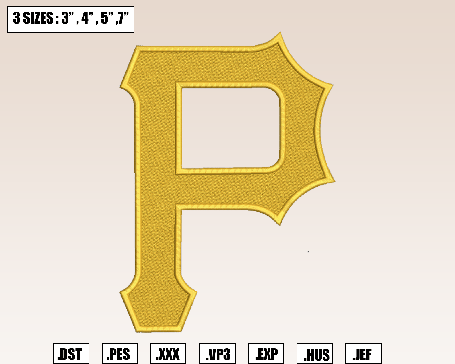 Pittsburgh Pirates Embroidery Designs, MLB Logo Embroidery Files ...