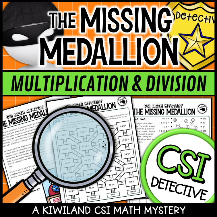 Multiplication and Division CSI Math Mystery Detective The Missing ...