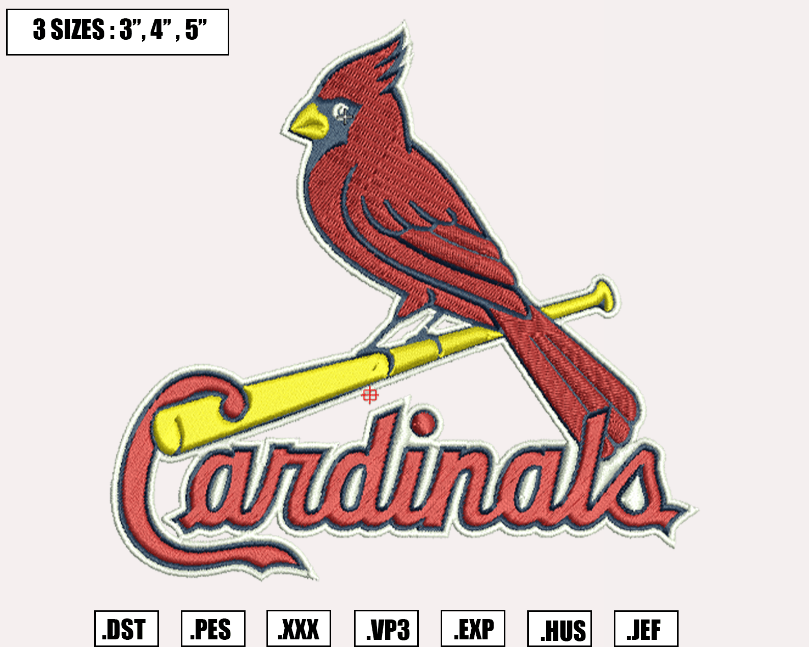 St. Louis Cardinals Embroidery Designs, MLB Logo Embroidery Files ...