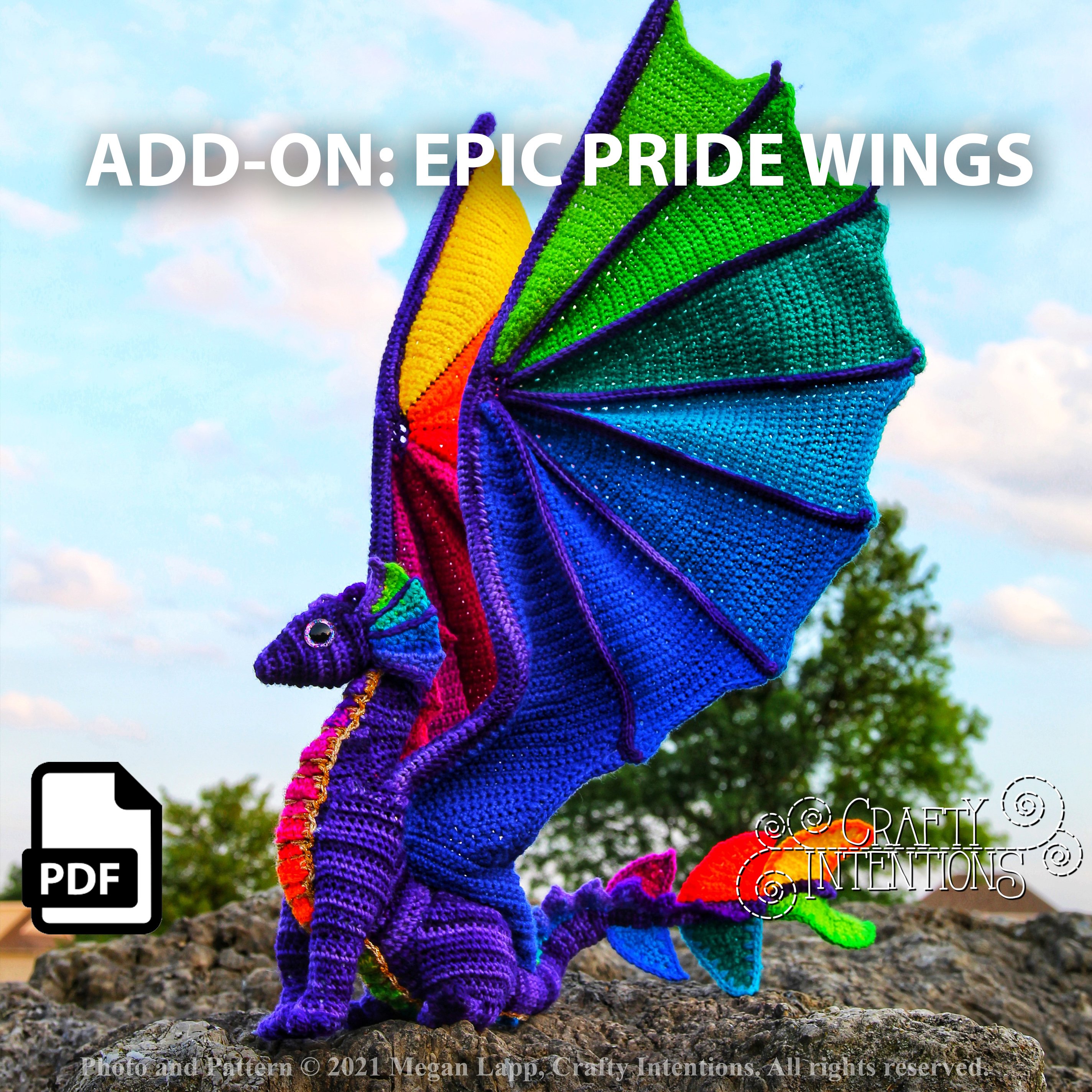 Small Wyvern Crochet Pattern by Crafty Intentions