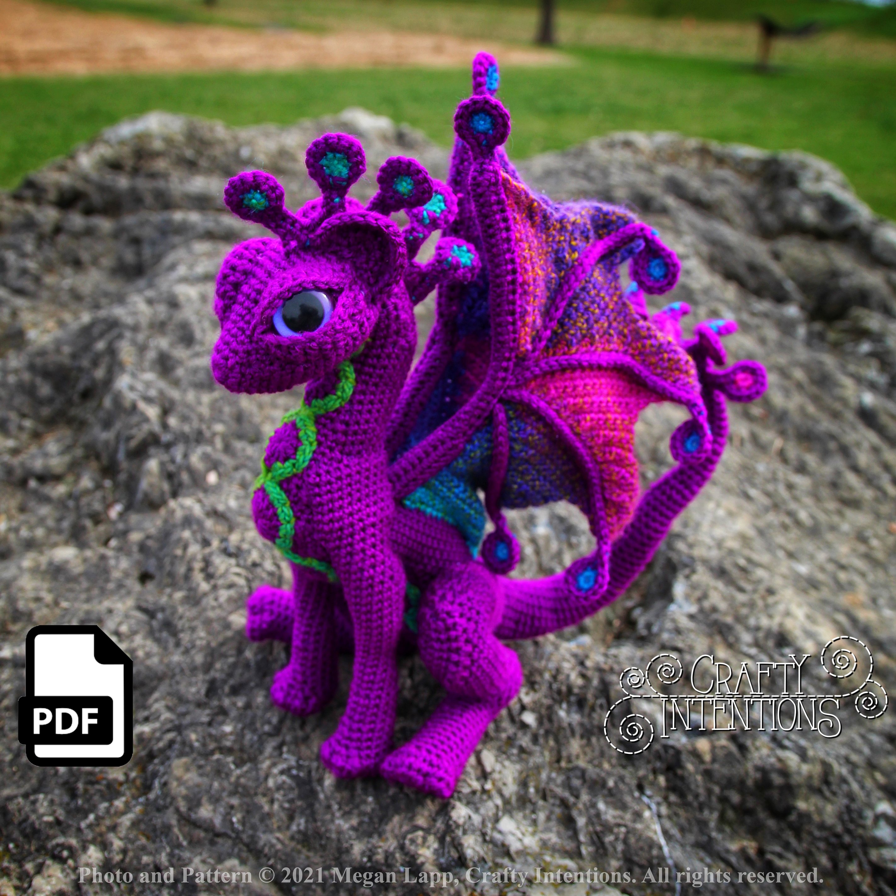 Small Wyvern Crochet Pattern by Crafty Intentions
