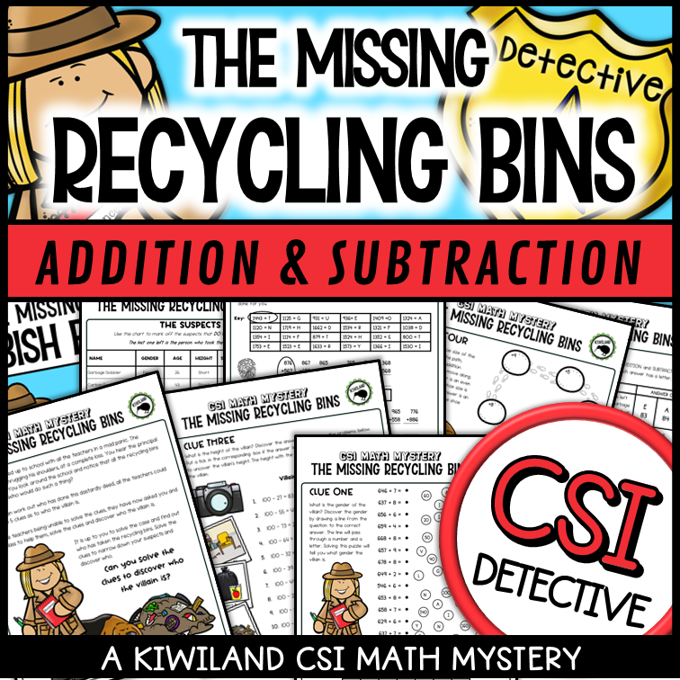 Multiplication and Division CSI Math Mystery Detective The Missing ...