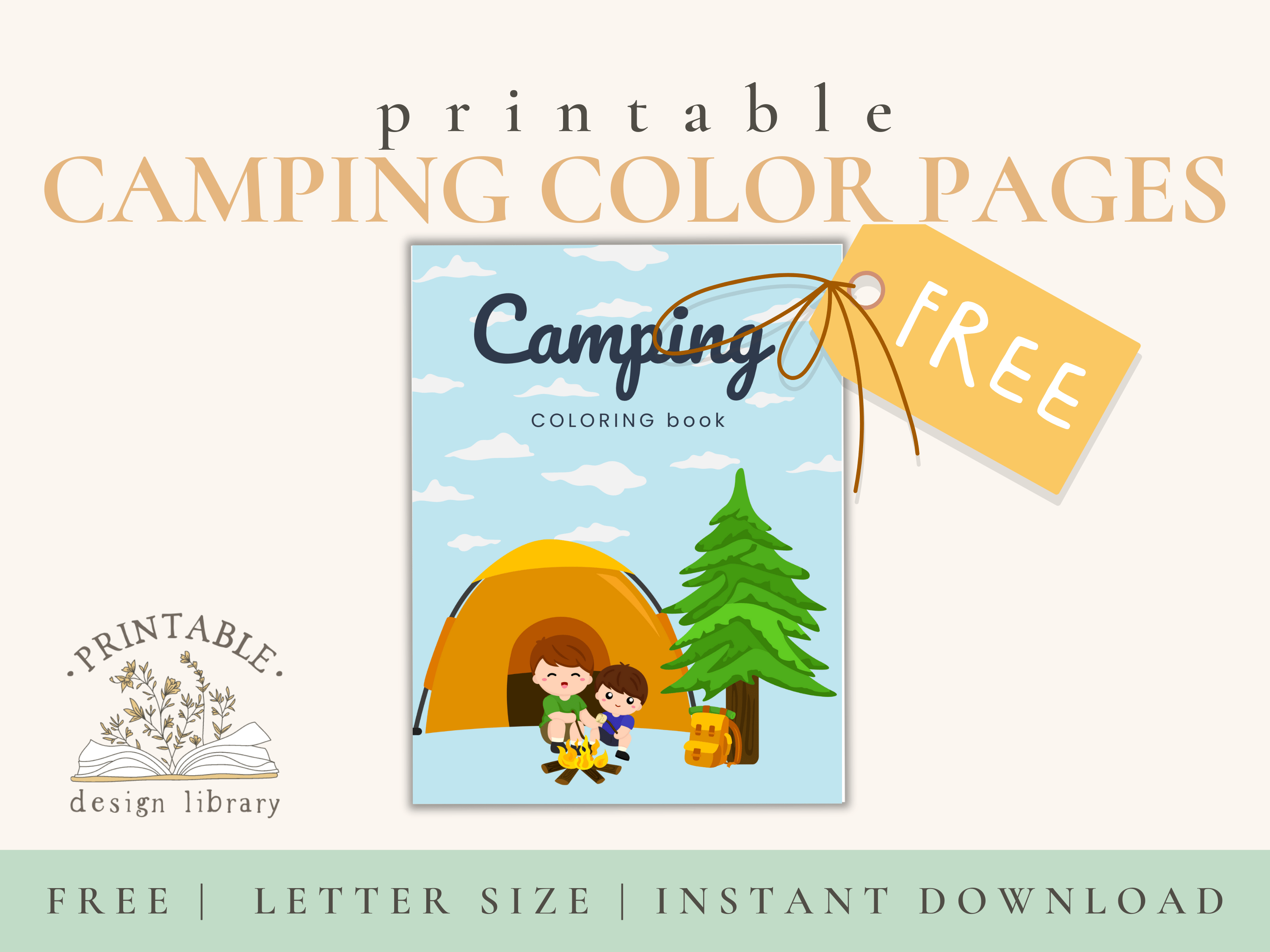 Camping Coloring Book for Kids - Payhip