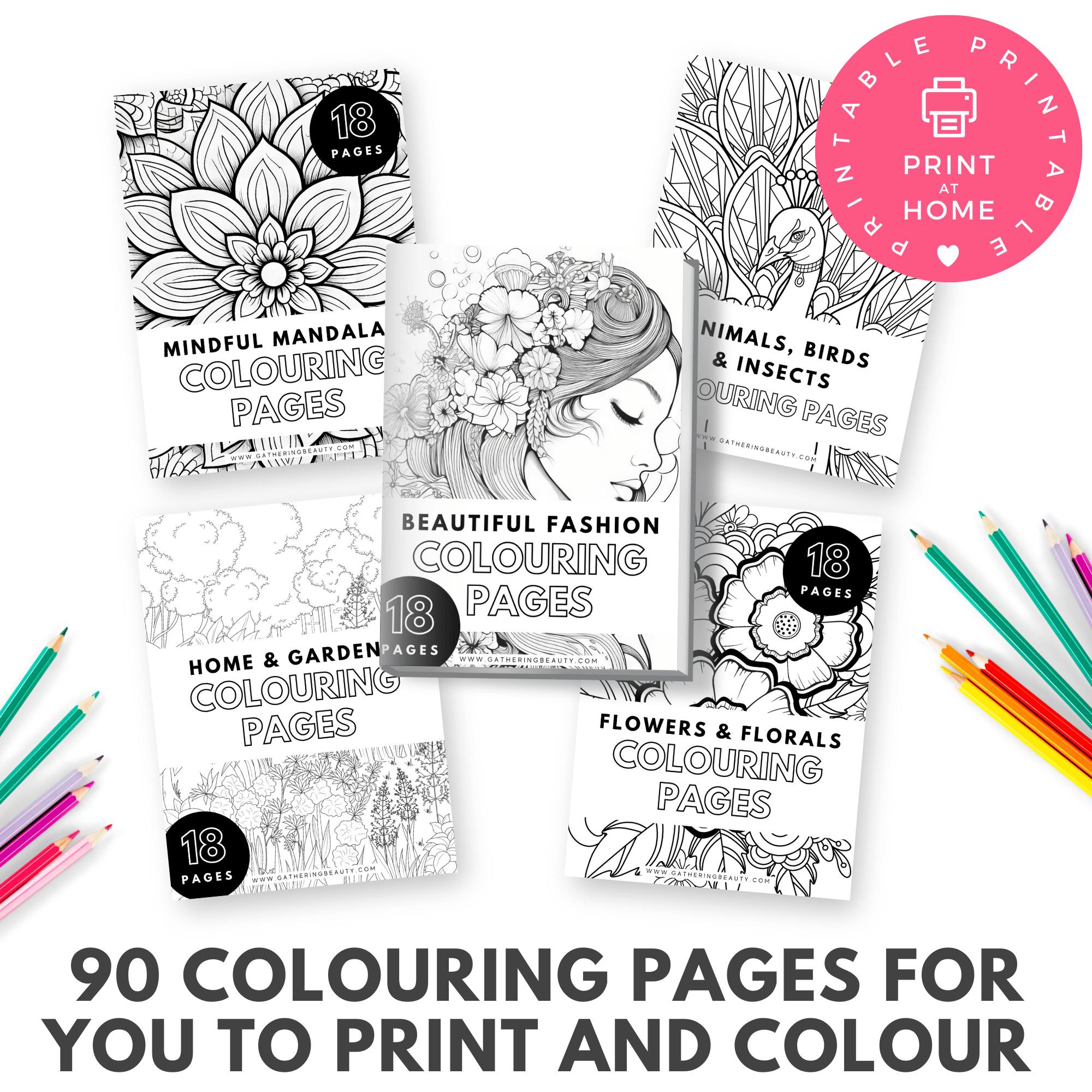 PRINTABLE COLOURING PAGE BUNDLE - Payhip