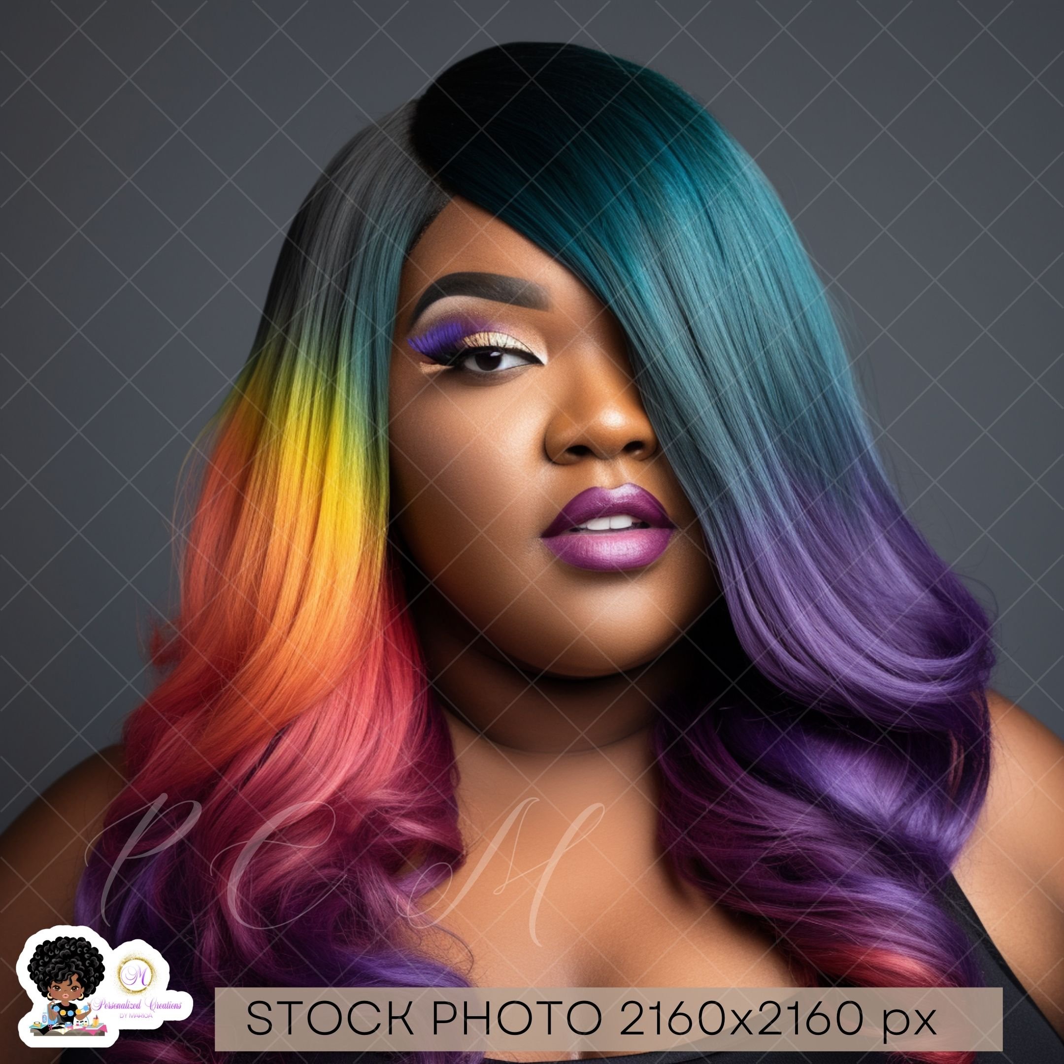 AI Melanated Stock Photography l Melanin Stock Photos l Hair Stock ...