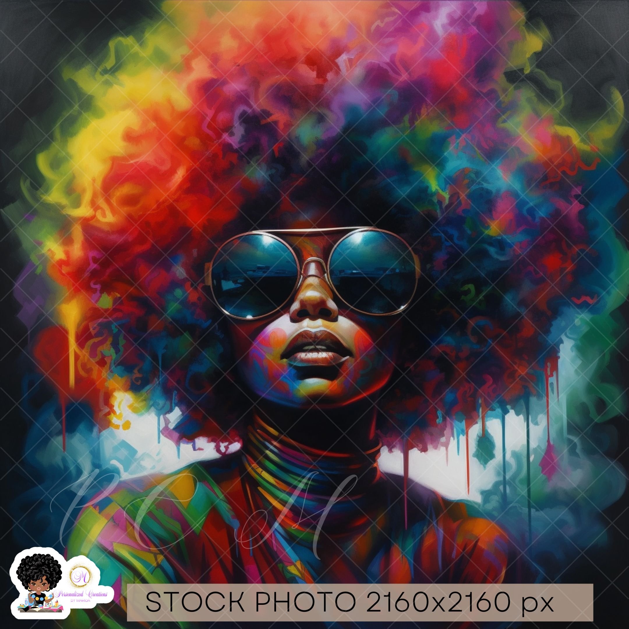 AI Melanated Stock Photography l Melanin Stock Photos l Hair Stock ...
