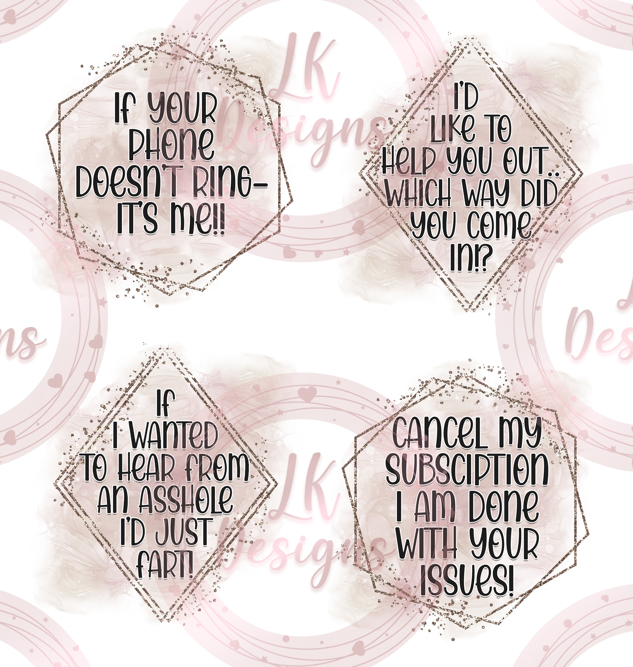 Insult frames set 2 - Fixed Text - Payhip