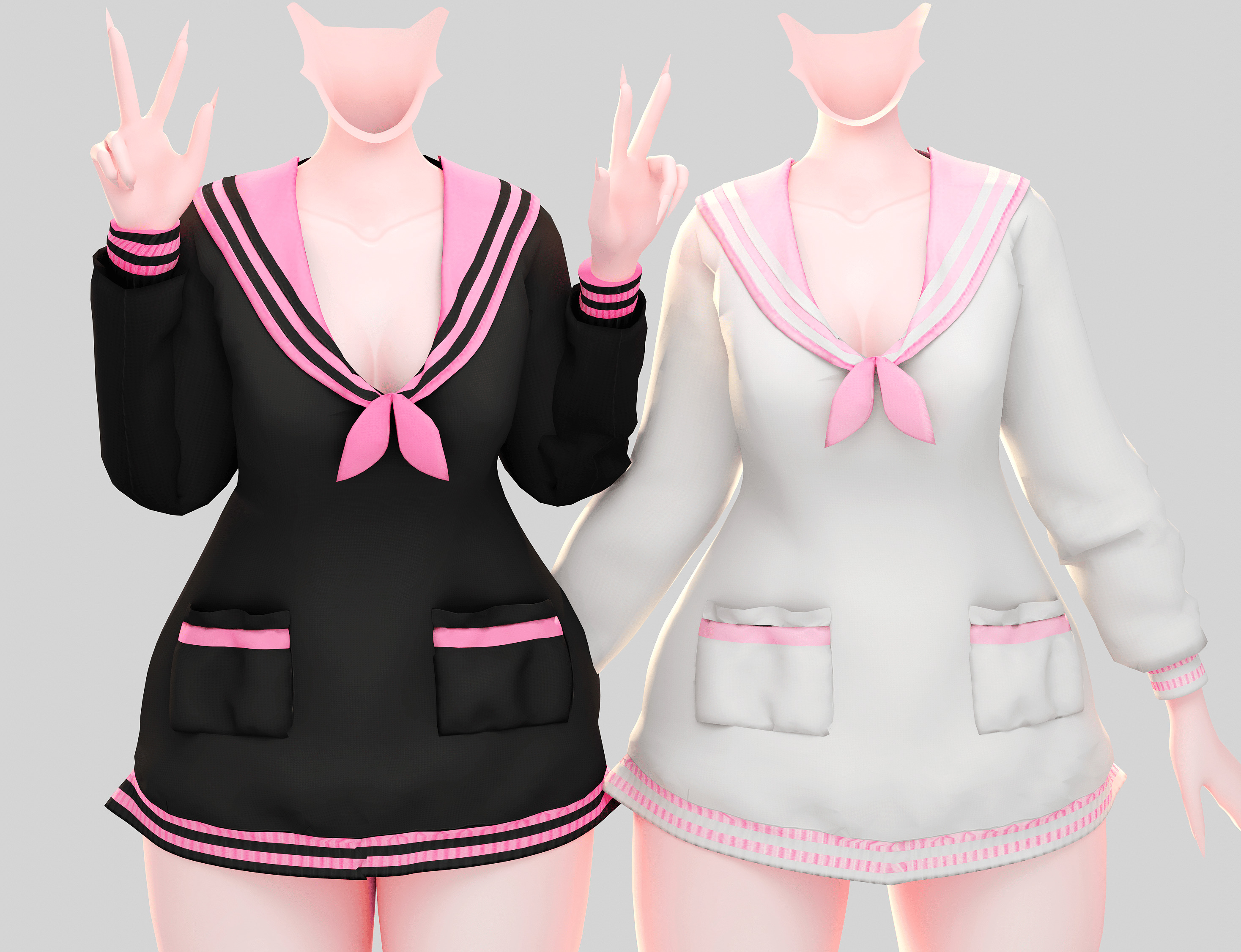 Sailor school outfit / Panda'base / C&P / Vrc asset - Payhip