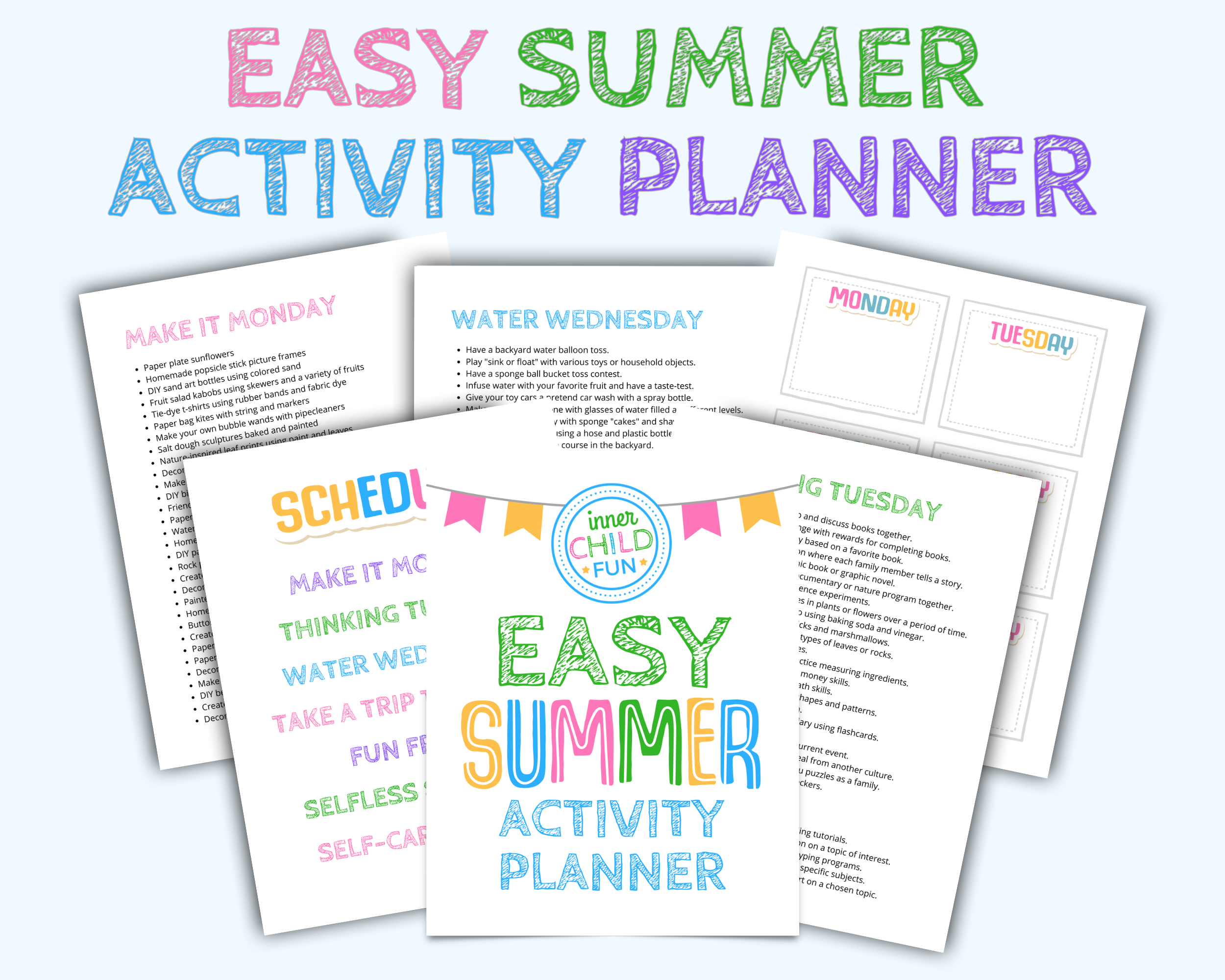 EASY Summer Activity Planner