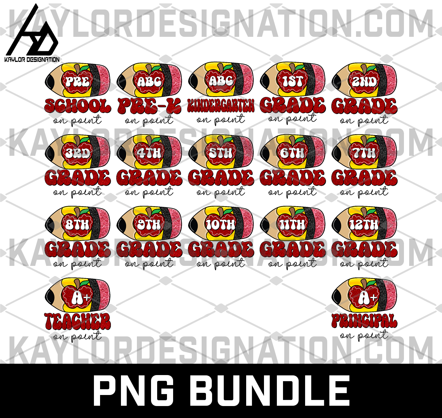 School Grades On Point - 17 Designs - Payhip