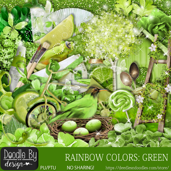 Rainbow Colors Green Kit
