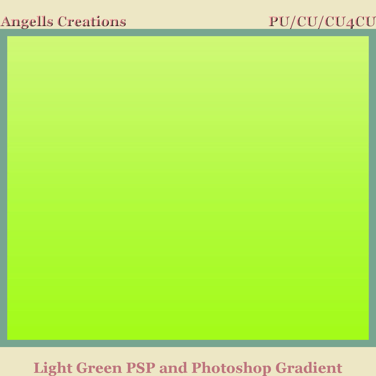 Light Green PSP and Photoshop Gradient