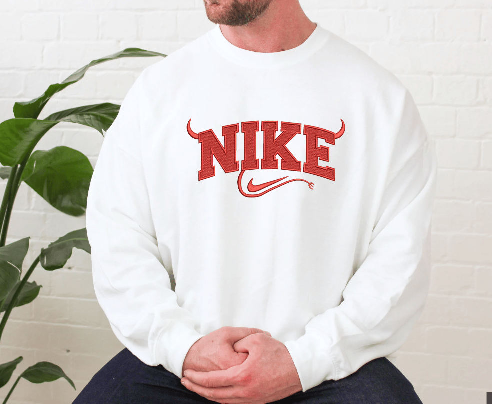 Nike x Devil Embroidery Machine Designs, Machine Embroidery Pattern ...