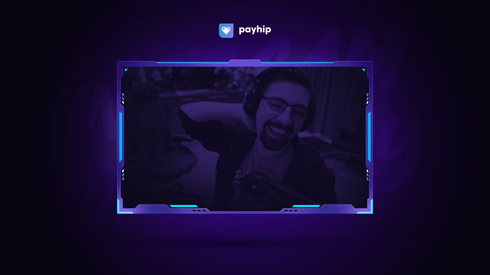 Animated Purple Webcam Overlay Template V2 - Payhip