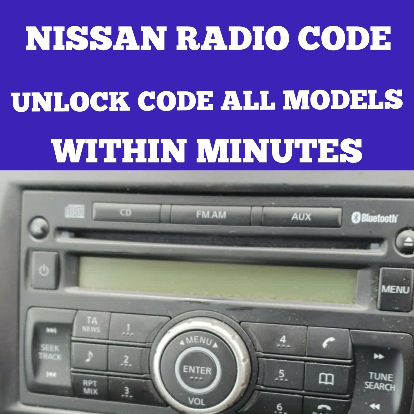 NISSAN RADIO CODE UNLOCK CODE ALL MODELS PIN CODE (FAST SERVICES ...