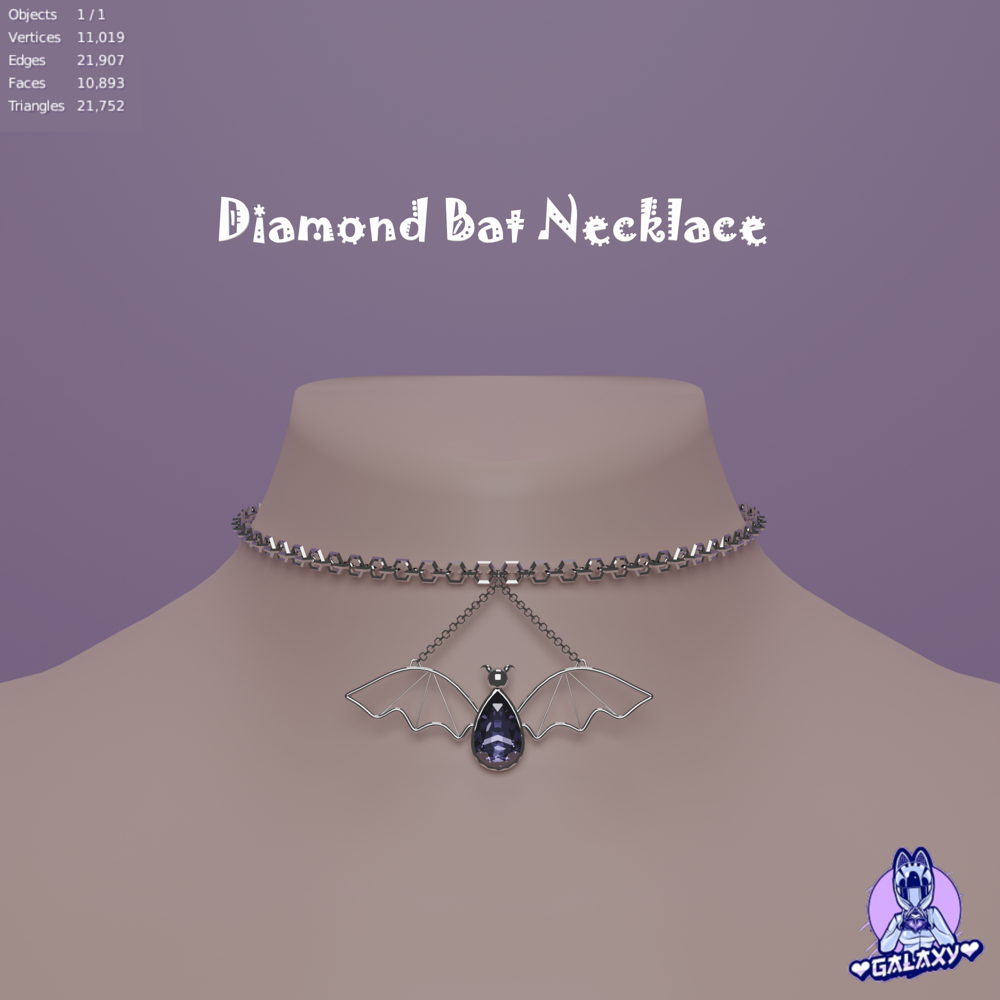 Diamond Bat Necklace - Payhip