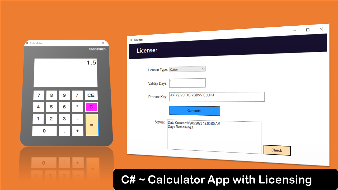 C#~ Complete Calculator App Licensing with Source Code - Payhip