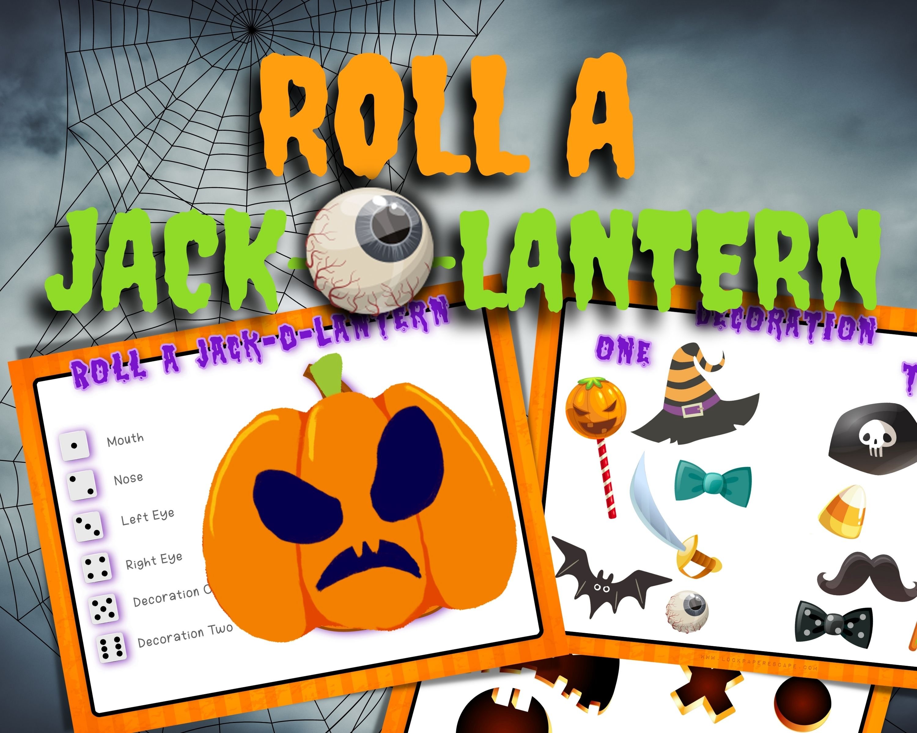 Roll A Jack O Lantern Game