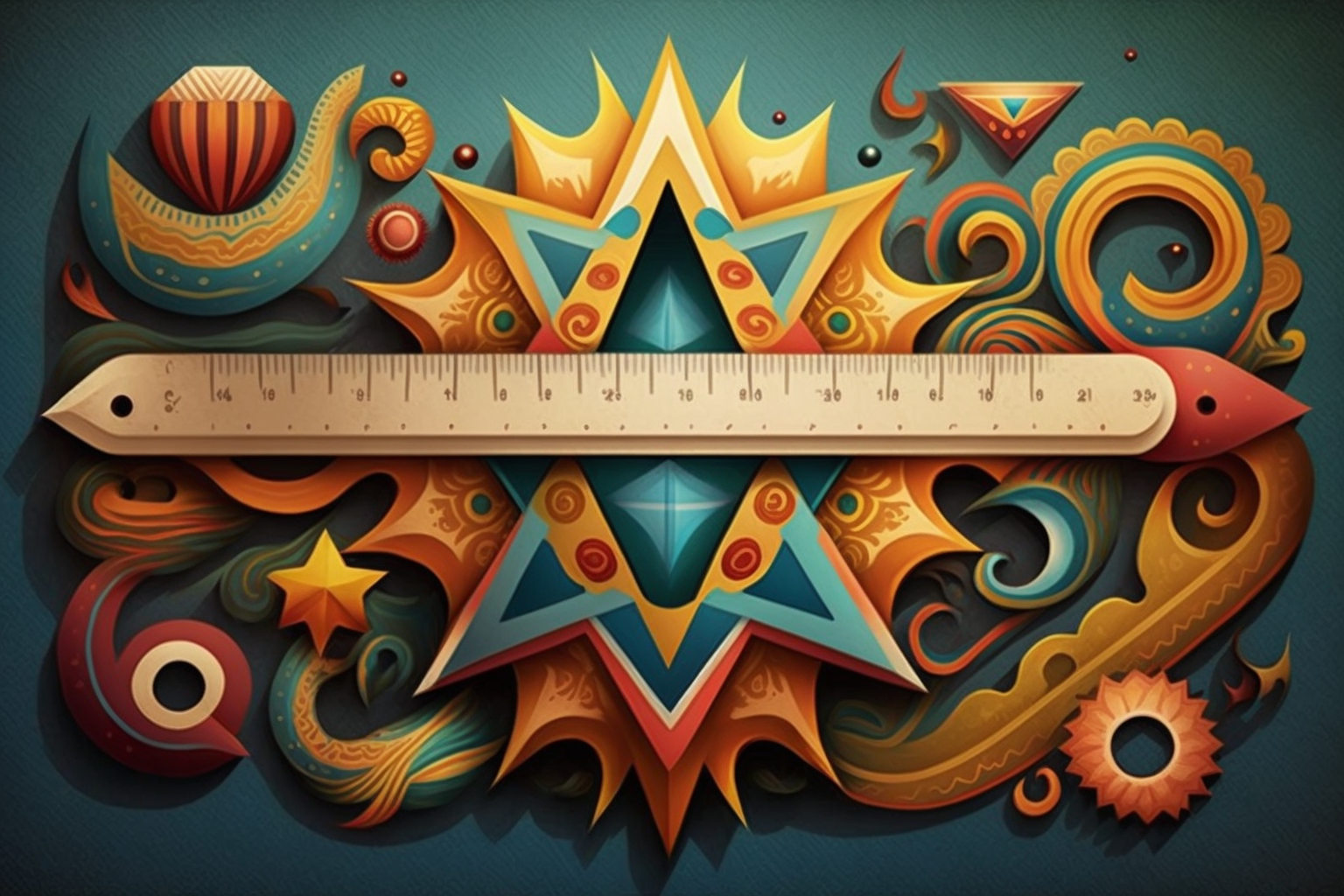 Geometric Whirl: The Dance of Shapes and Colors