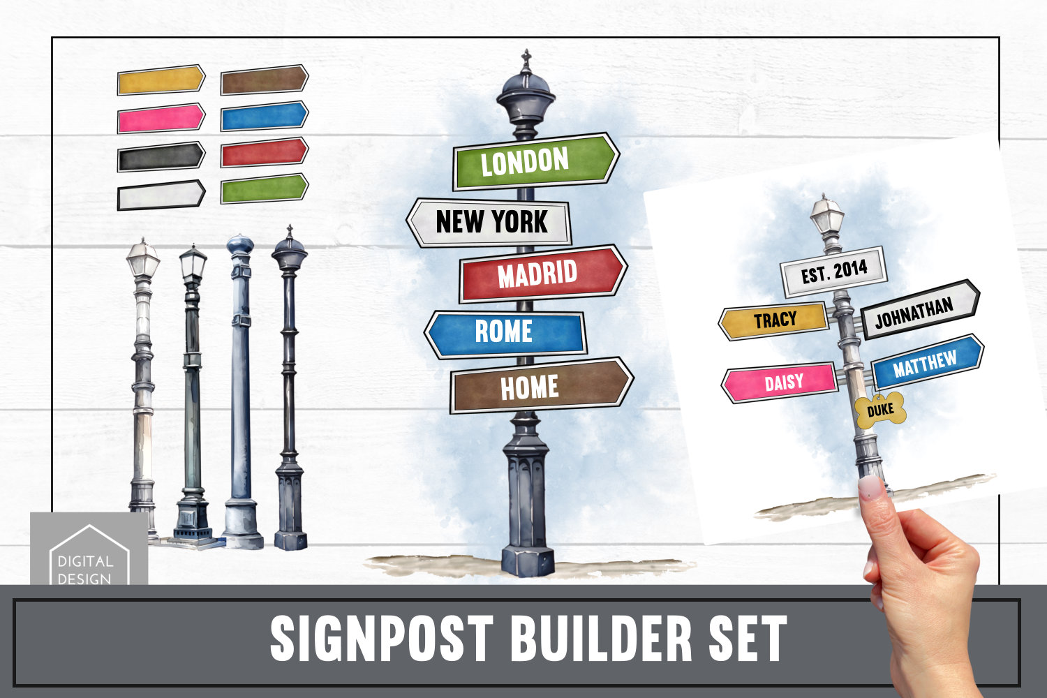 SIGNPOST BUILDER Scene Creator | Build your own Signpost - Payhip
