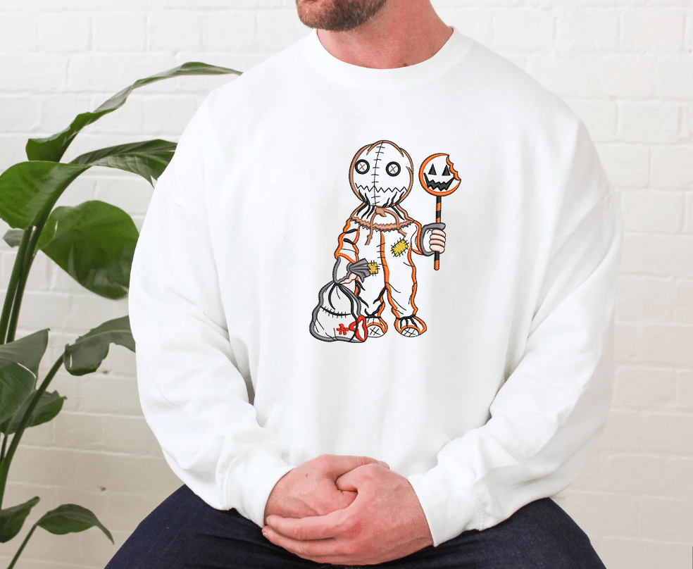 Halloween Trick or Trait Embroidery Design, Halloween Embroidery ...