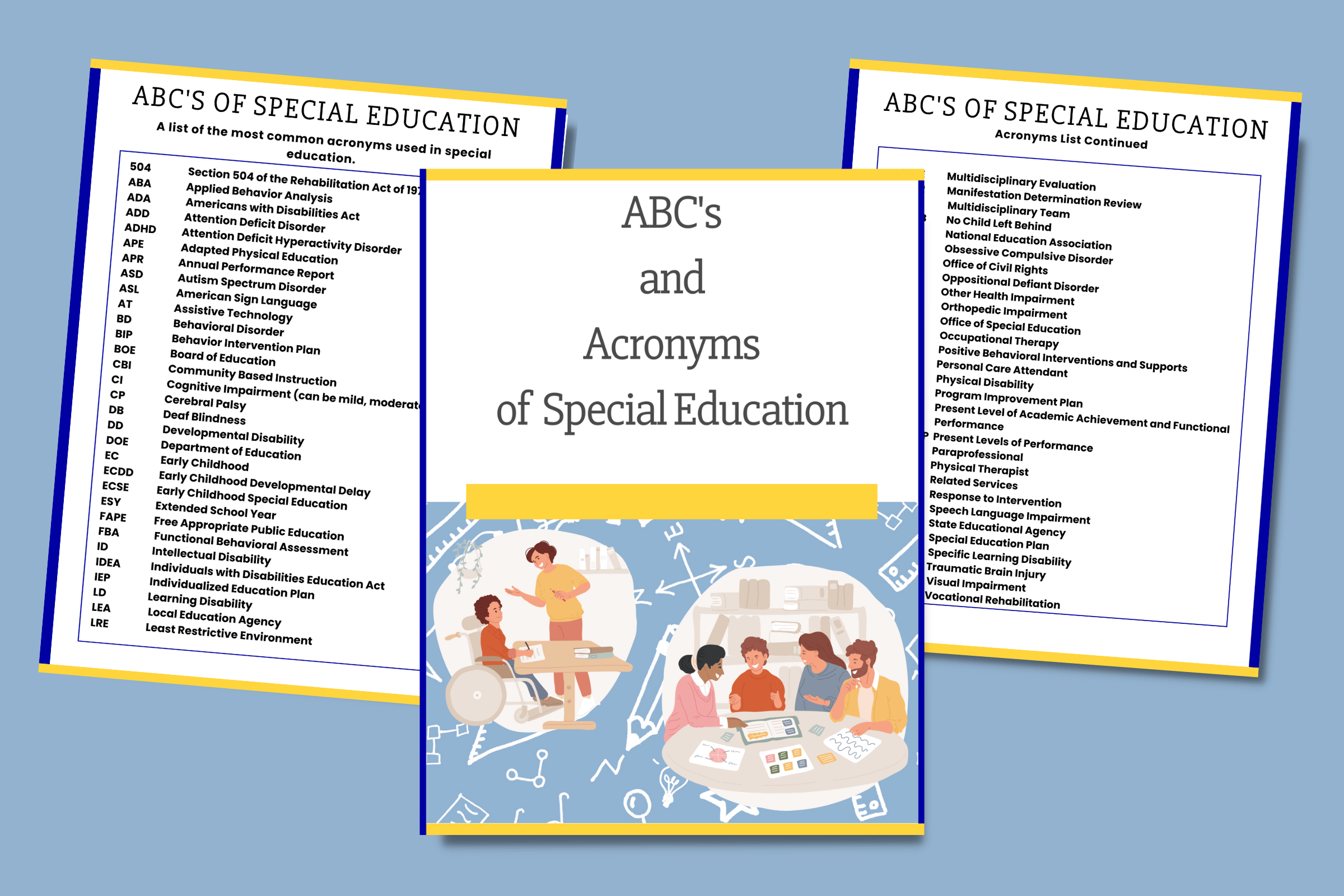 Parents ABC’s and Acronyms of Special Education - Payhip