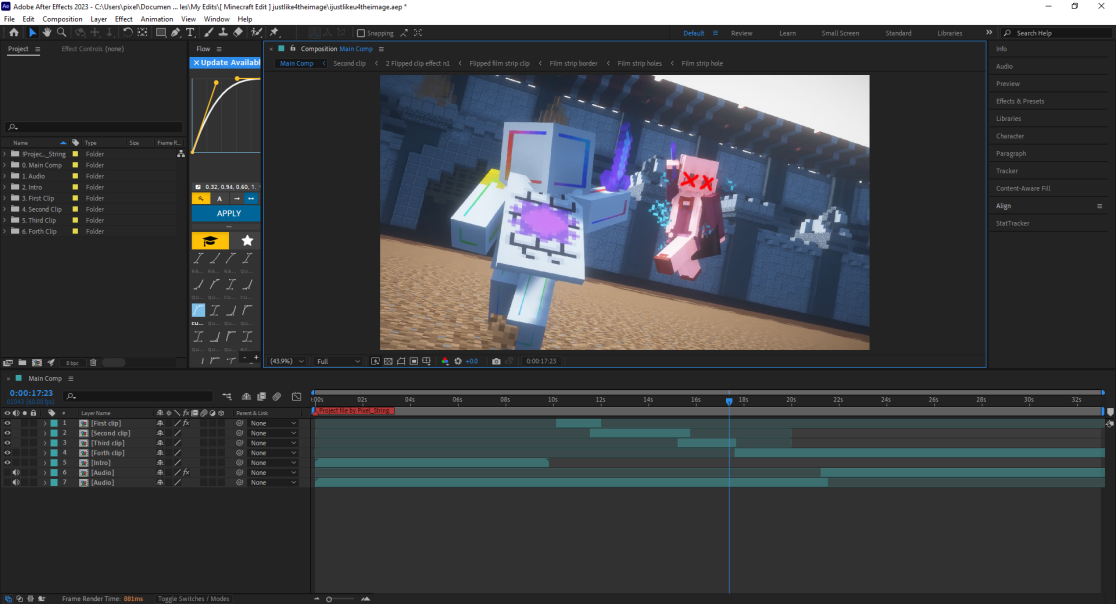 "My first edit in After Effects" Project File, Clips, Thumbnail - Payhip