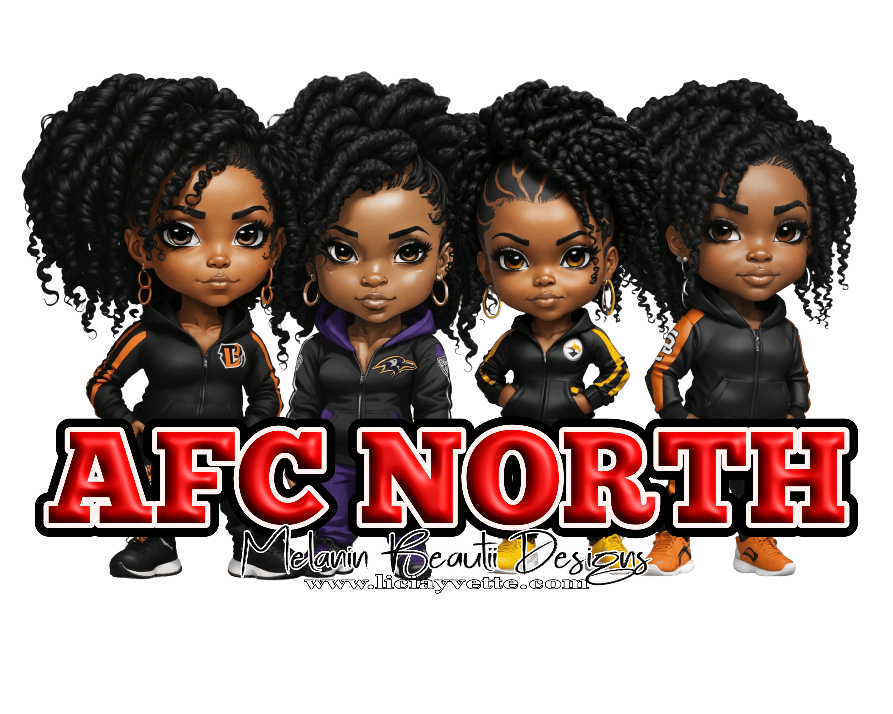 CHIBI AFC NORTH NFL INSPIRED DOLLS - Payhip