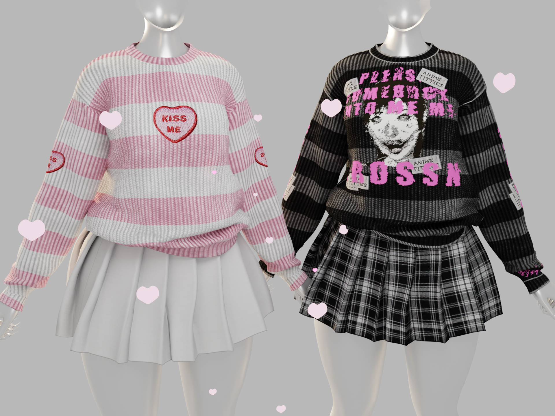 Cute set - C&P -Panda base - Vrchat assets - Payhip