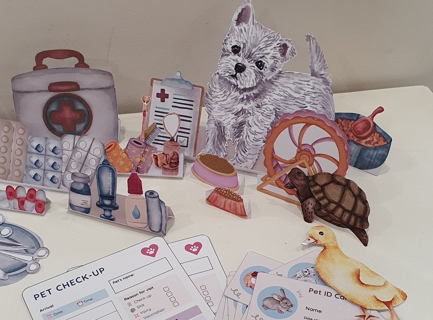 Vet Clinic Printable Playset - Payhip
