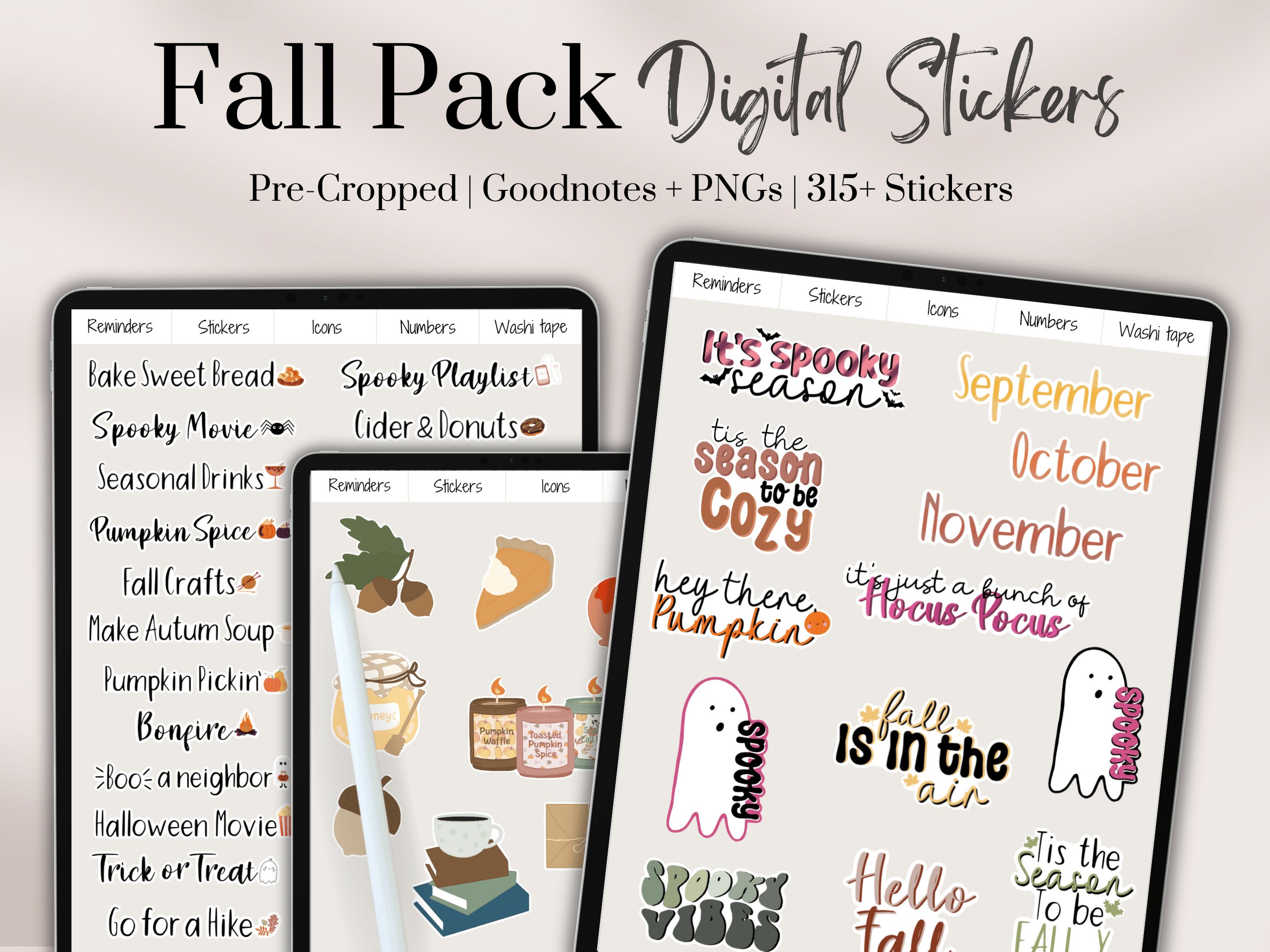 Fall Digital Sticker Pack - Payhip