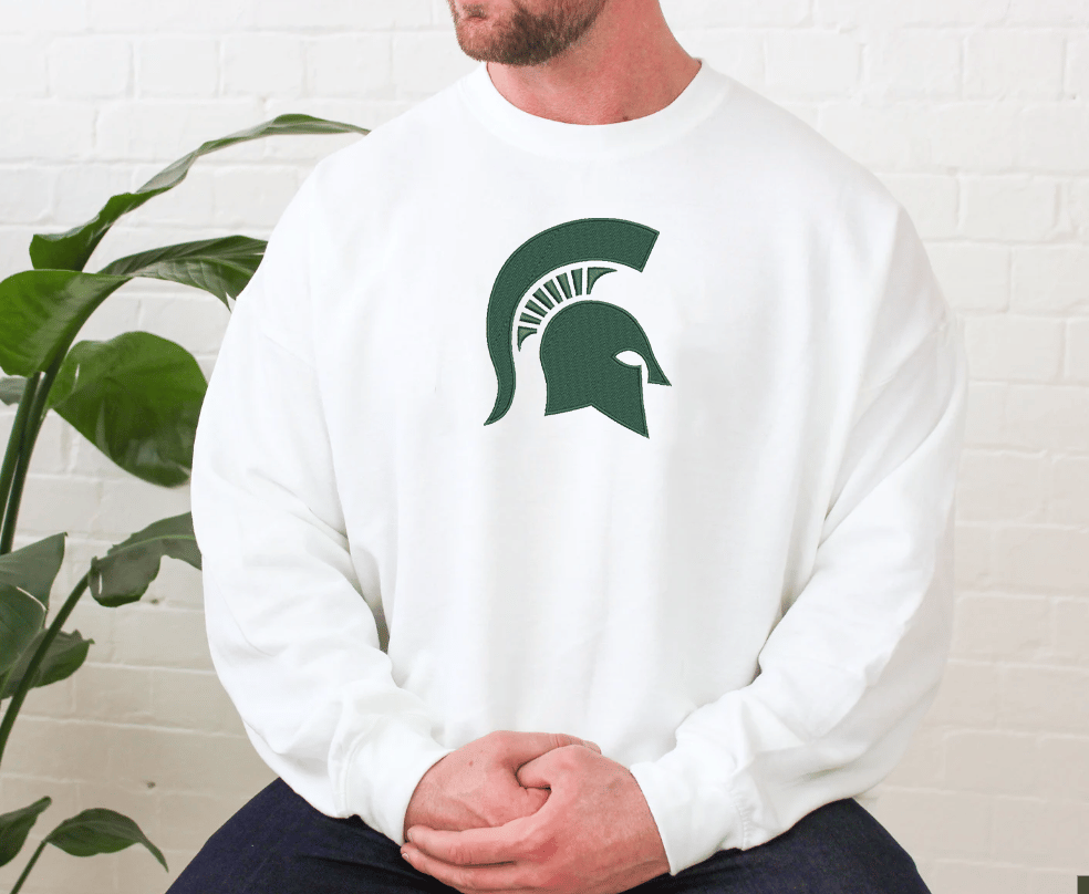 Michigan State Spartans Embroidery Design, NCAA Logo Embroidery Files ...