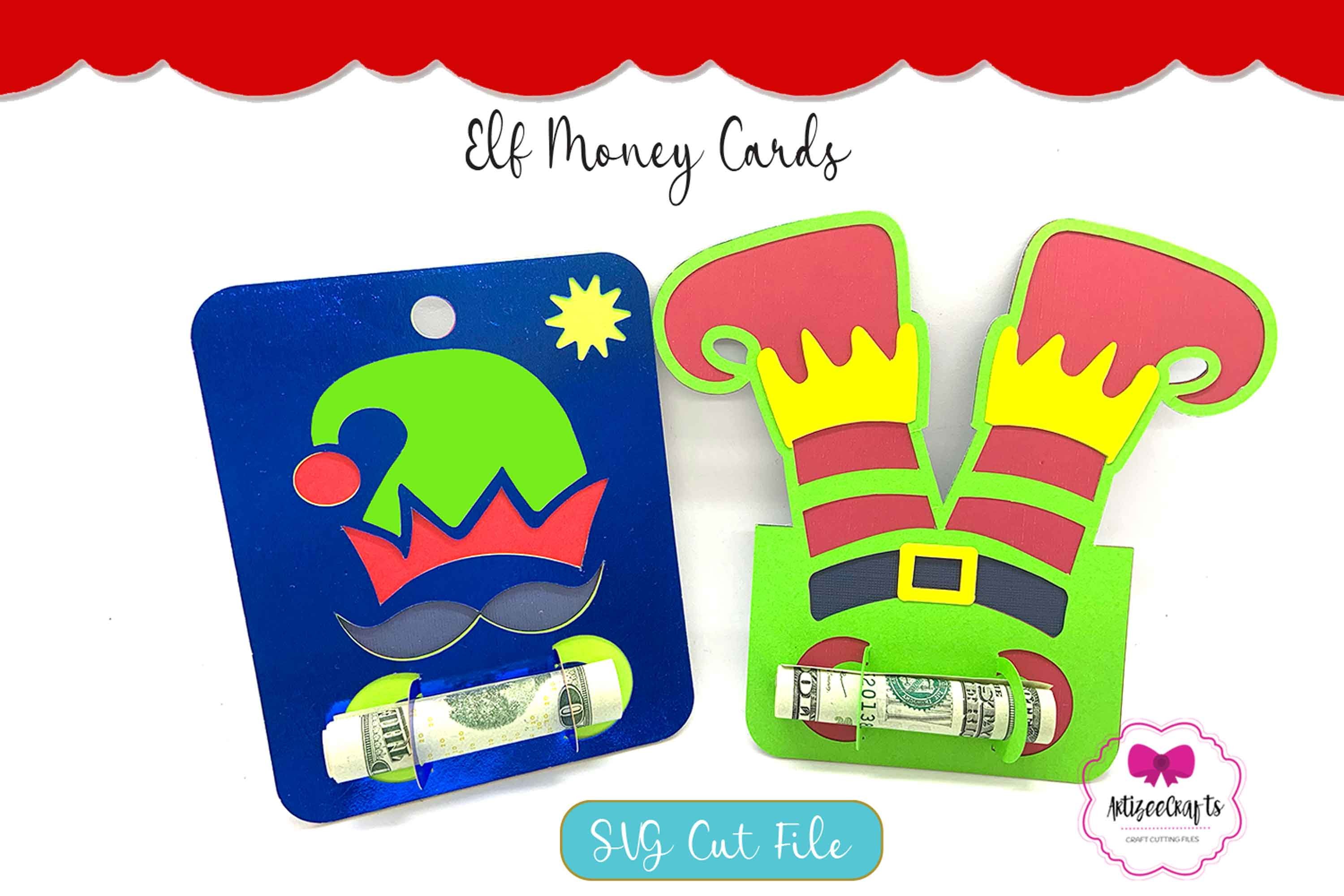 Christmas Money card Assembly, Elf Cash Card Holder Making, How to Cut ...