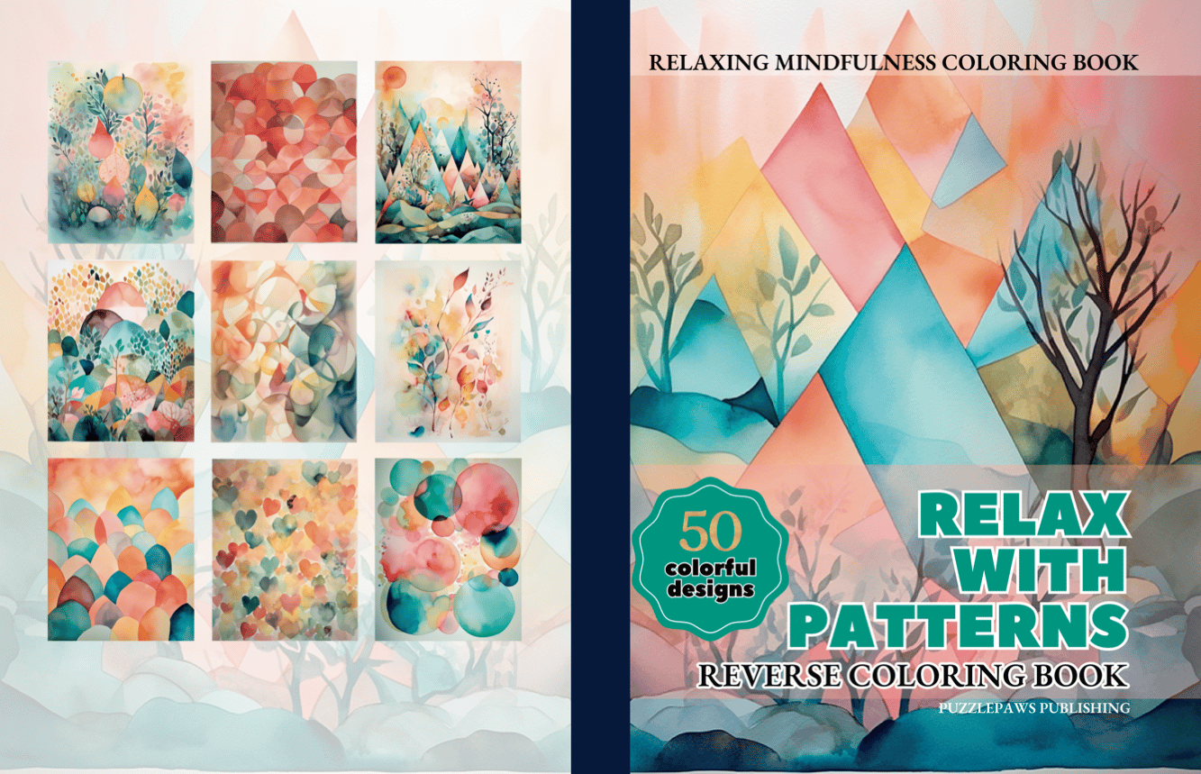 Free Reverse Coloring Abstract Patterns