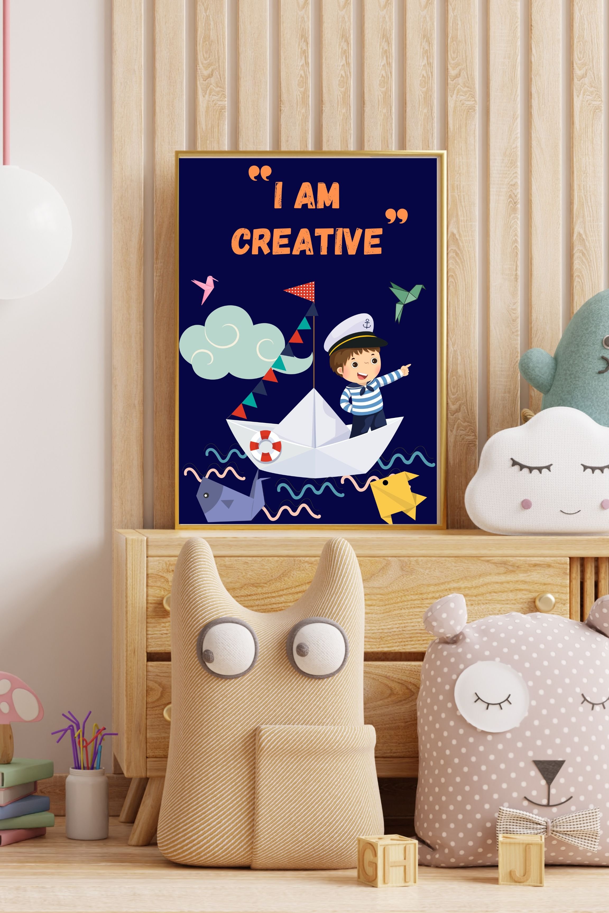 I am Creative, Kids Self-Love Art, Positive Affirmation Print, Children ...