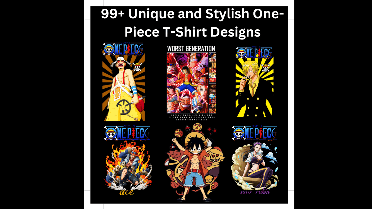 99 Unique and Stylish One-Piece T-Shirt Designs- Instant Digital ...