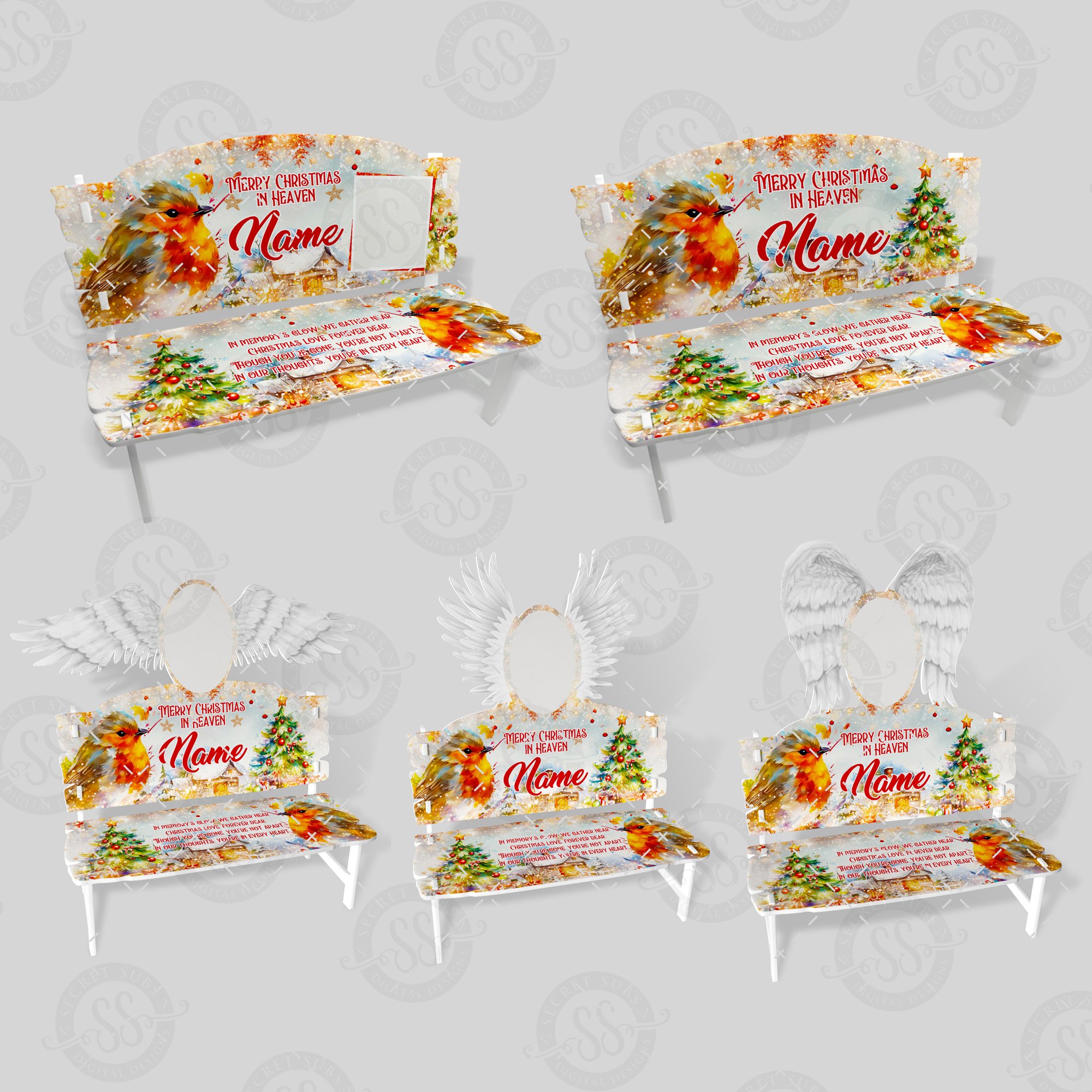 Christmas in Heaven Bench Bundle 1 - Payhip