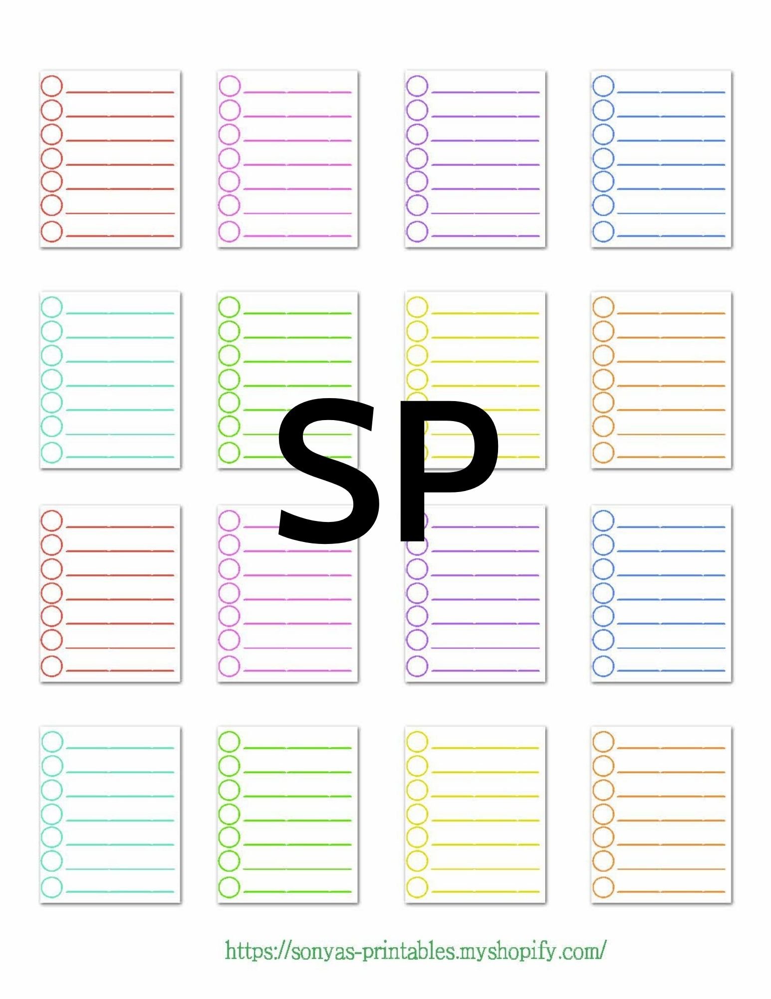 Checkbox Planner Stickers ~ Instant Download Printables - Payhip