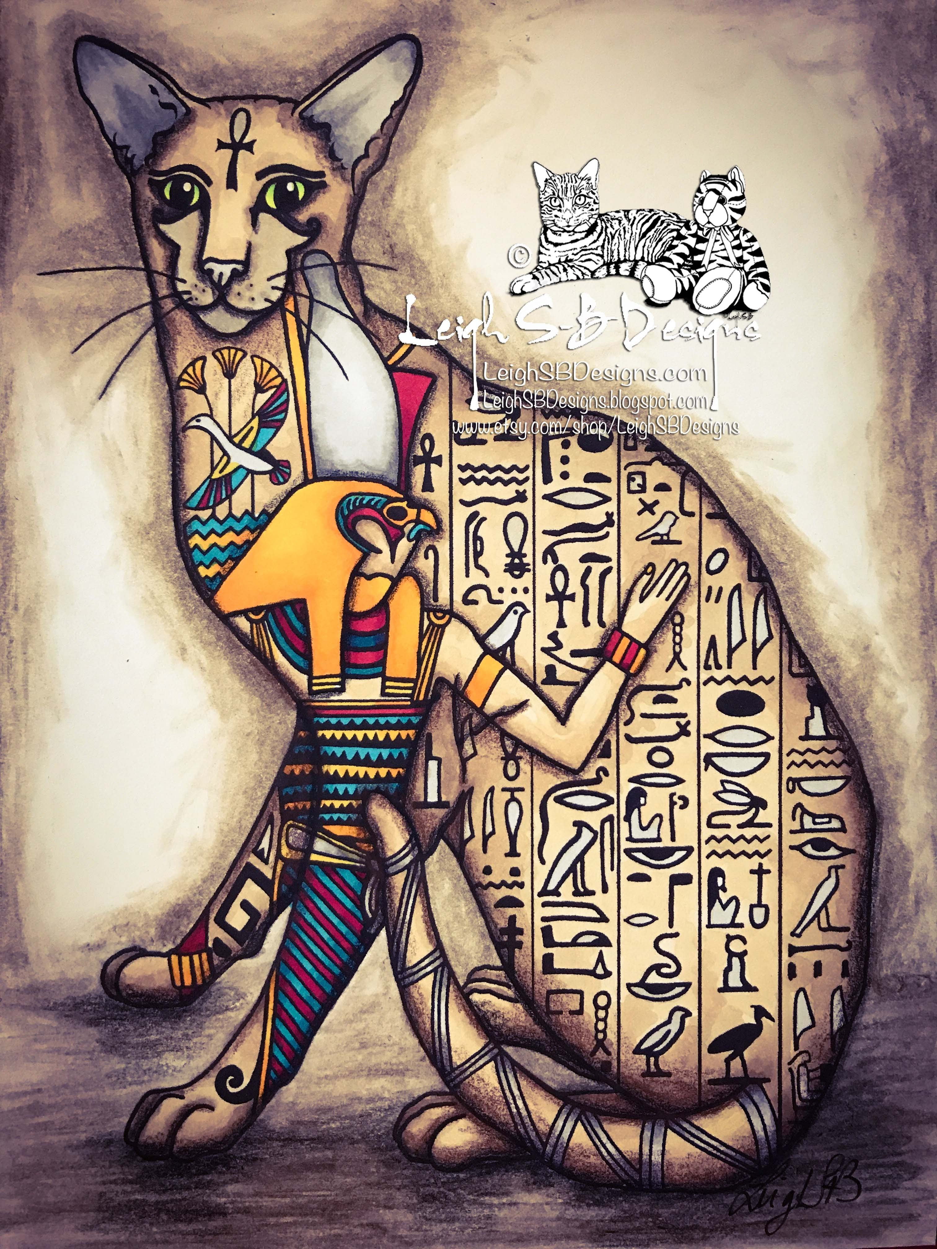 Horus the Egyptian Cat - Digi Stamp - Egyptian Wonder Collection of Digi Stamps & SVG Cutz by ...