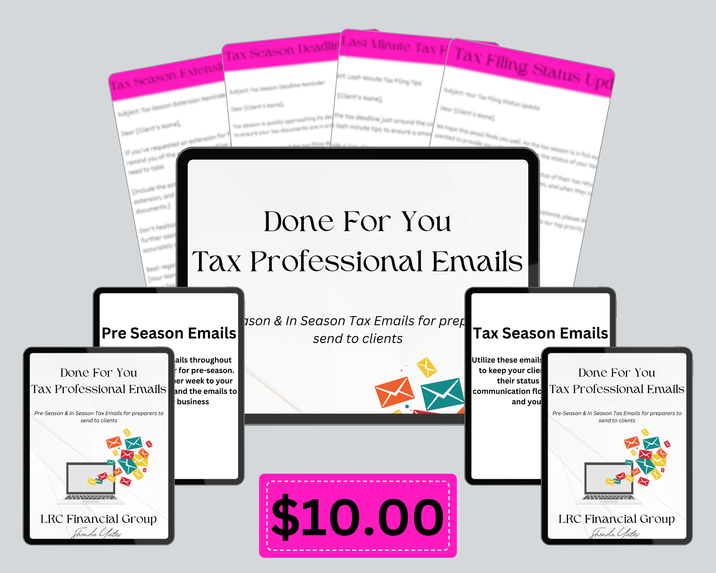 Tax Professional Email Templates - Payhip