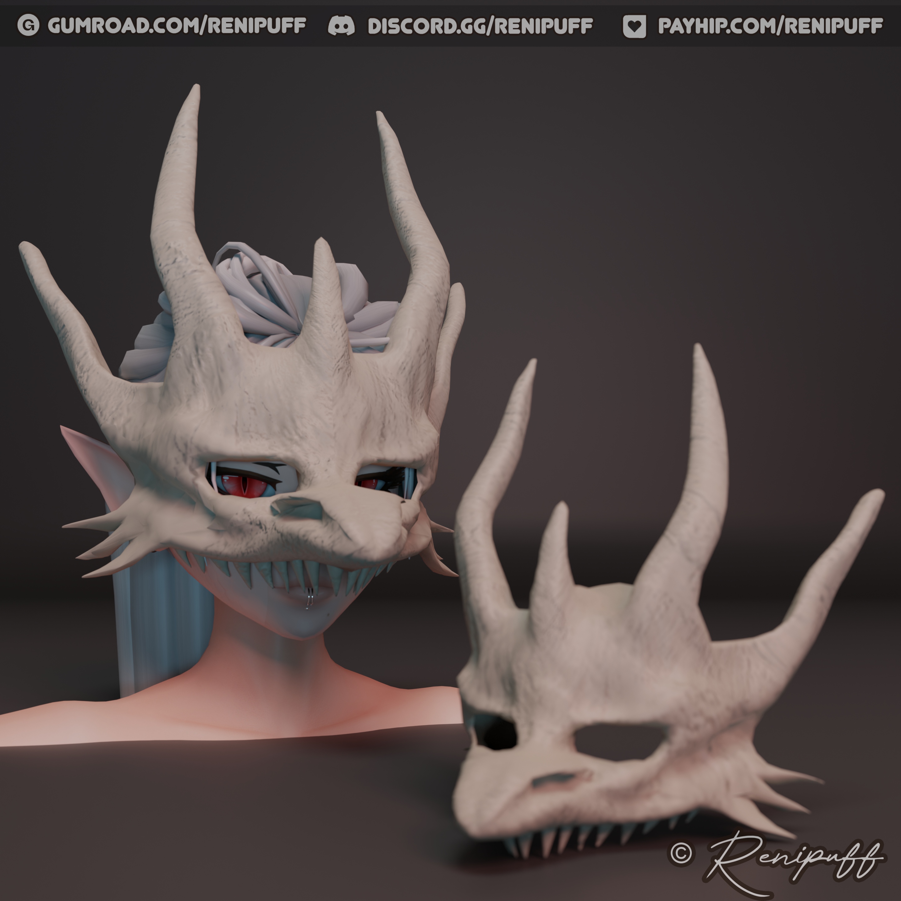"Dragon from Hell" Mask - Payhip